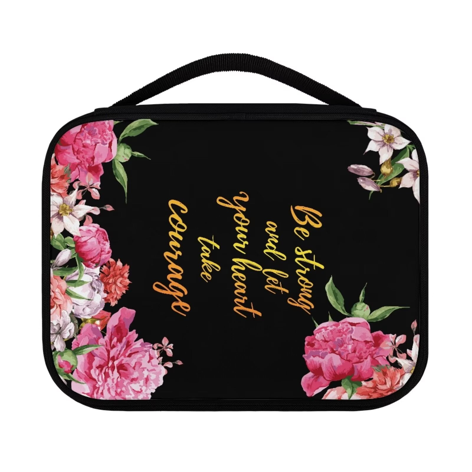 SEANATIVE Floral Scriptures Bible Bag for Women Portable Bible Case ...