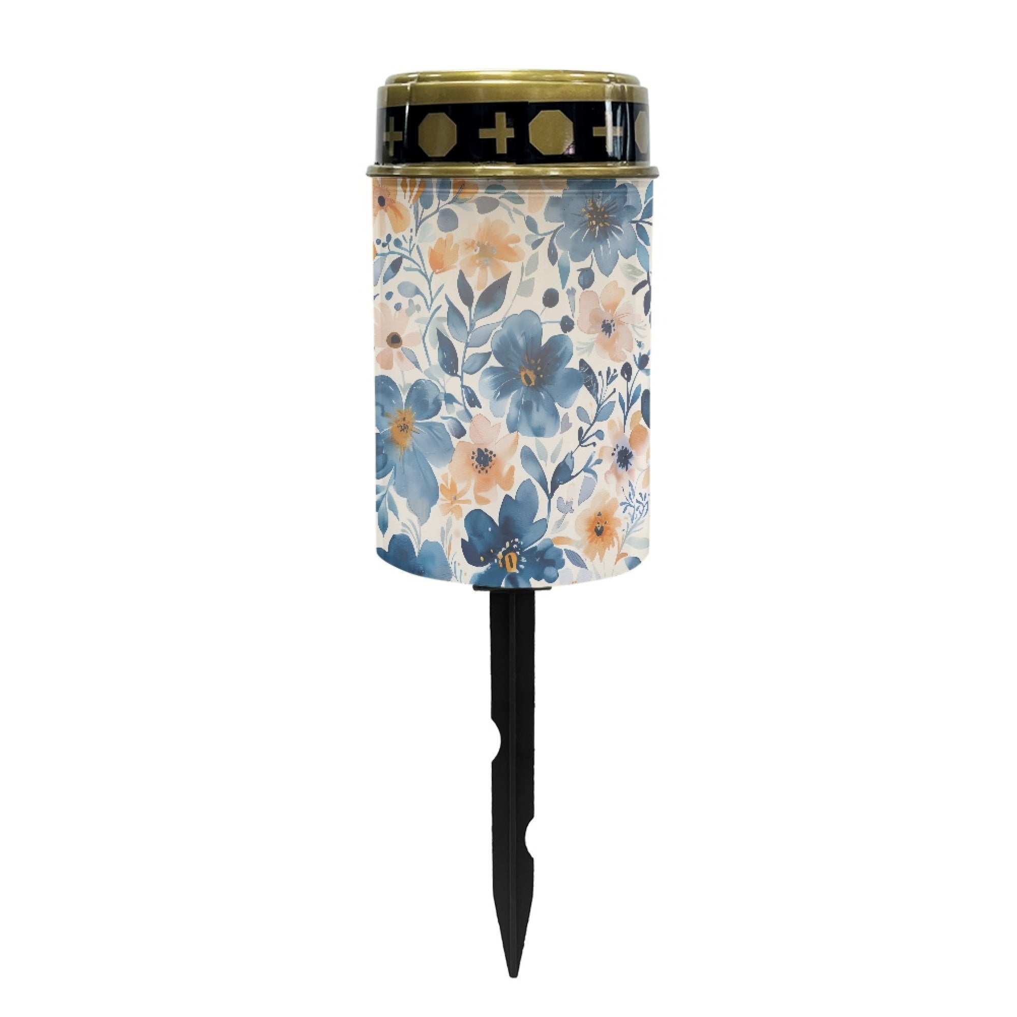 SEANATIVE Flowers Solar Cemetery Lights for Grave Dad, Solar Grave Lamp ...