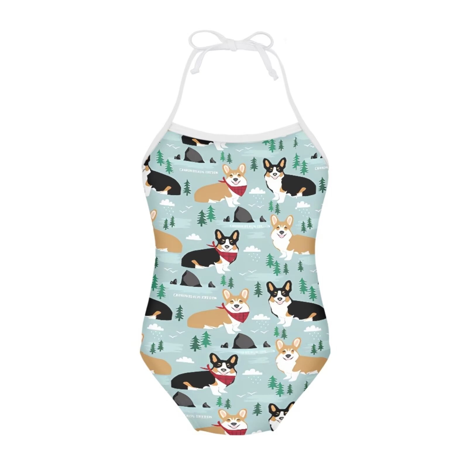 SEANATIVE Girls One Piece Bathing Suit Size 3-4 Y Comfortable Lace Up ...