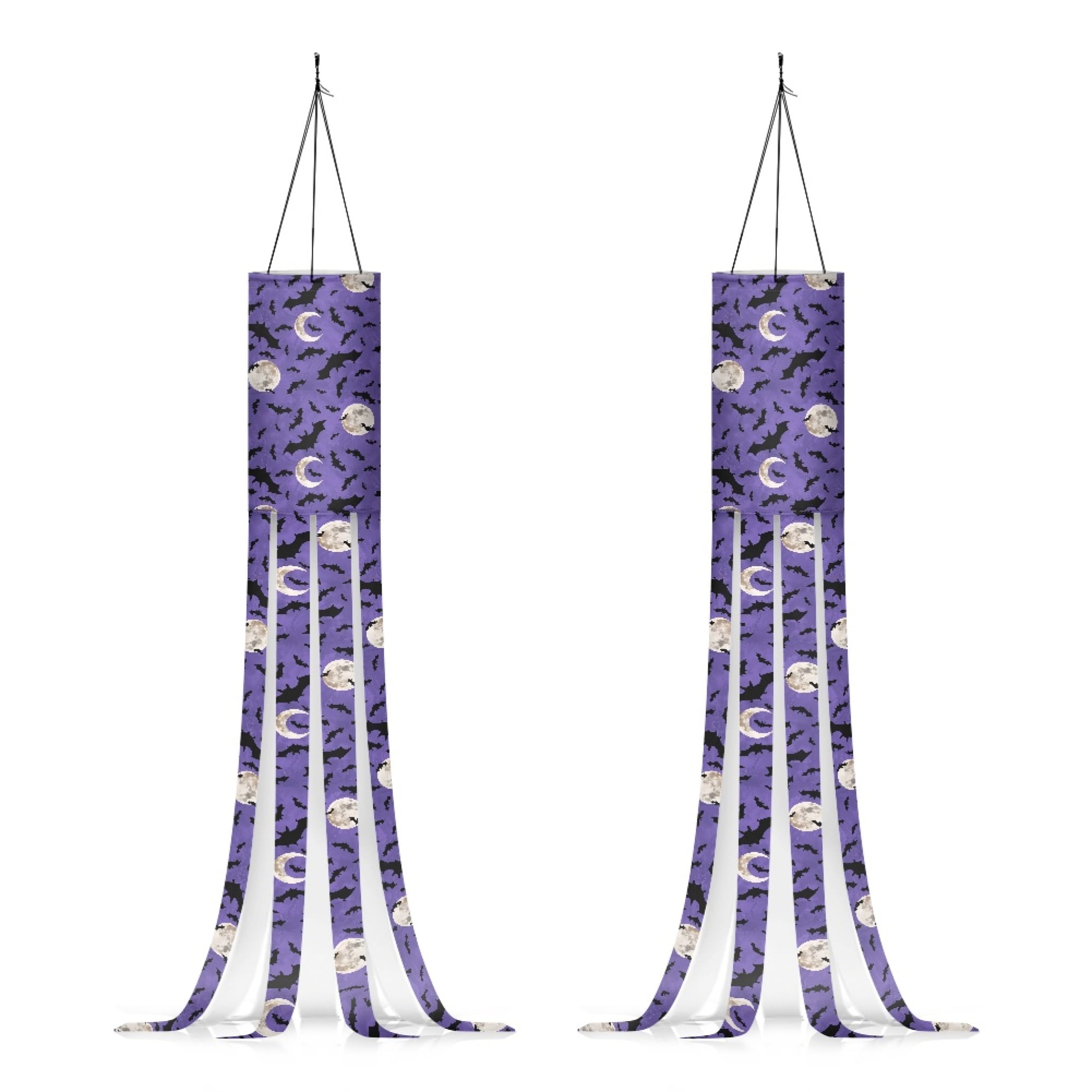 SEANATIVE Halloween Bats Windsock Outdoor Hanging Decorations 2 Piece ...