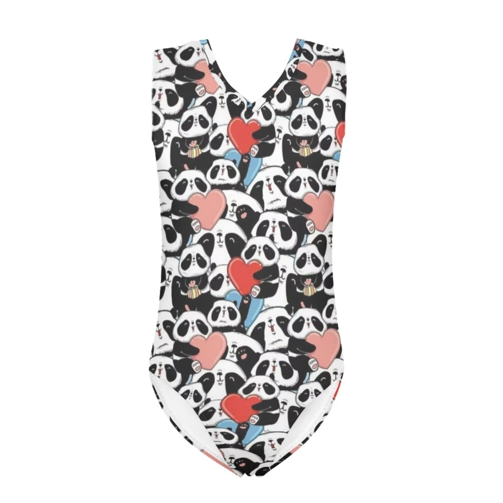 SEANATIVE Hearts Panda One Piece Swimwear Quick Dry Bikini Bathing Suit ...