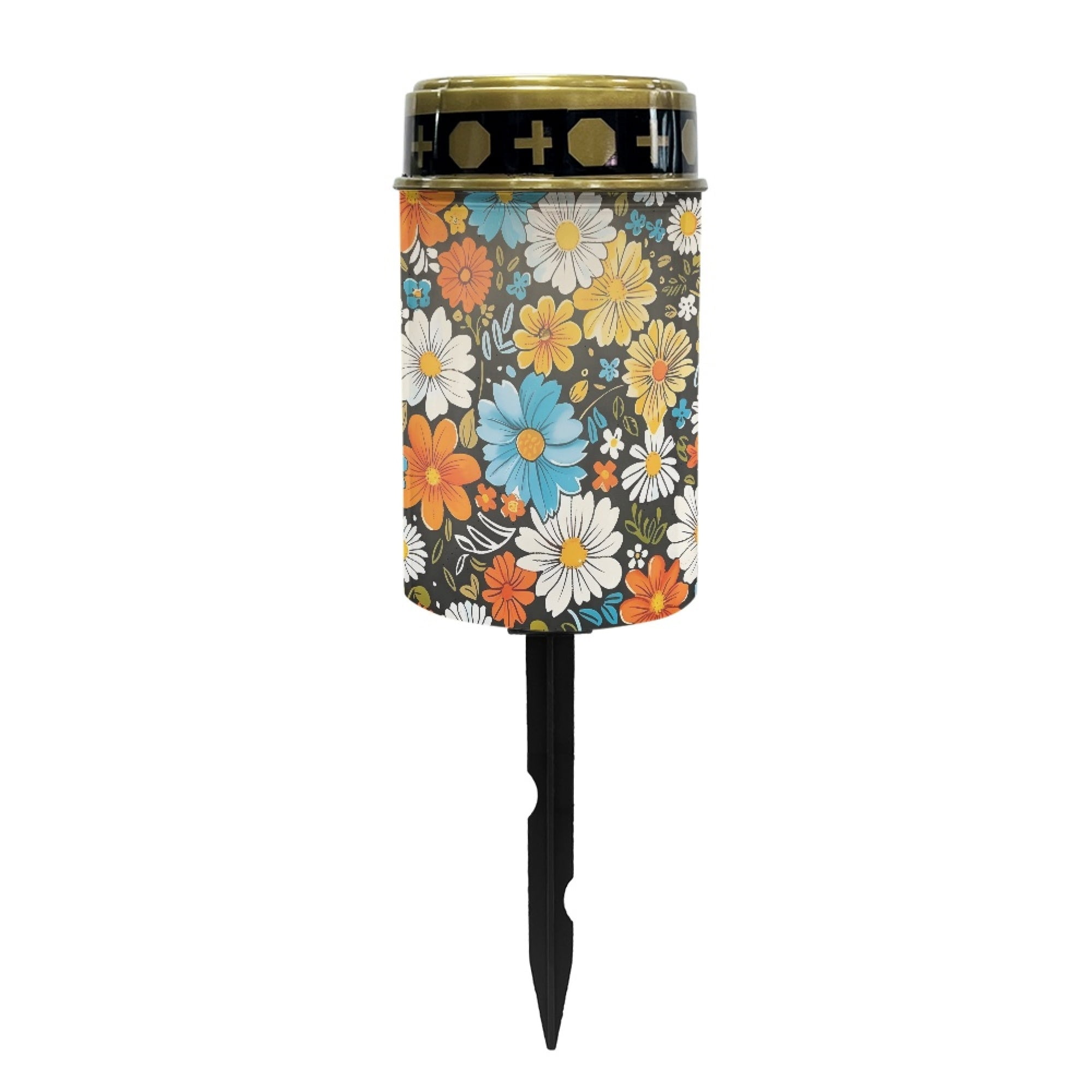 SEANATIVE Hippie Floral Cemetery Solar Lights Stain Resistant Grave ...