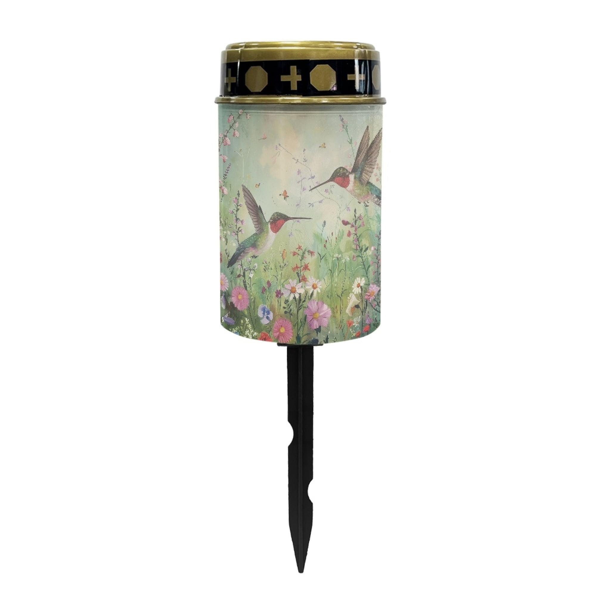 SEANATIVE Hummingbird Solar Lights for Cemetery Flowers for Grave Solar ...