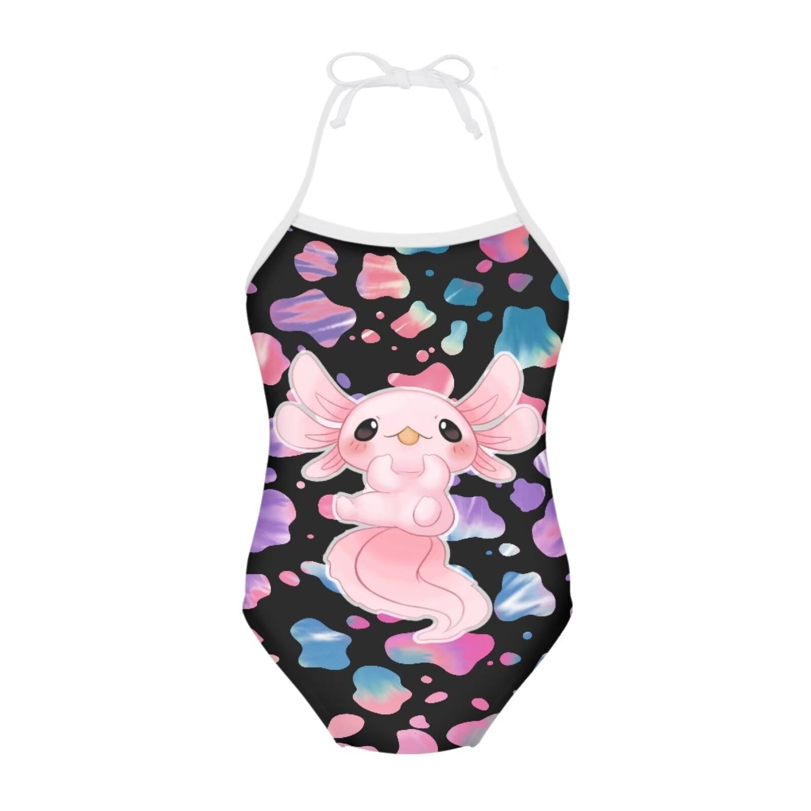 SEANATIVE Kids Swimwear One Piece Size 9-10 T Casual Hippie Axolotl ...