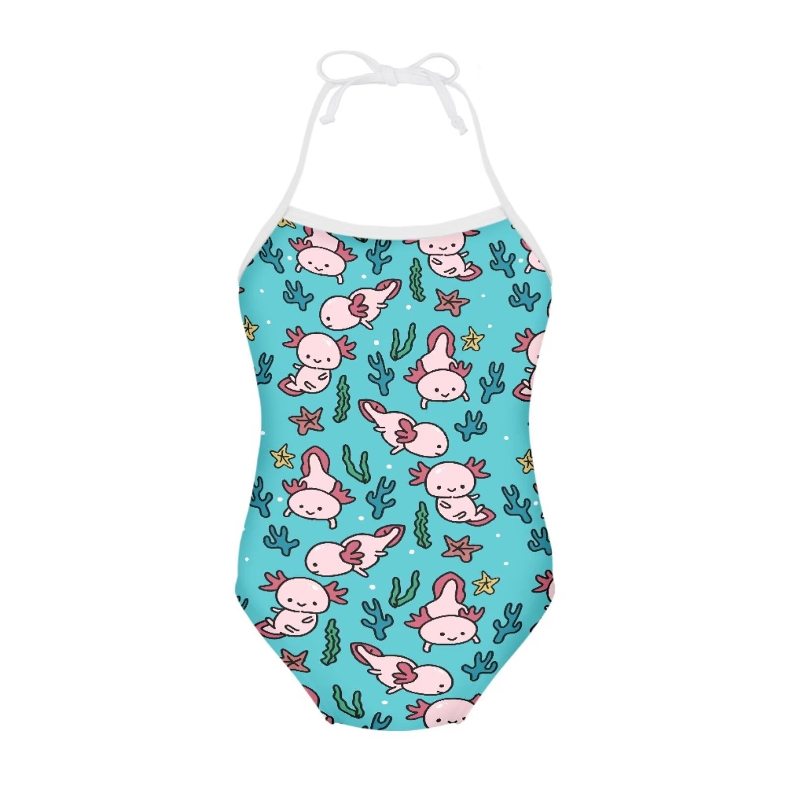 SEANATIVE Lace Up One Piece Bathing Suit Size 3-4 Years Soft Cartoon ...