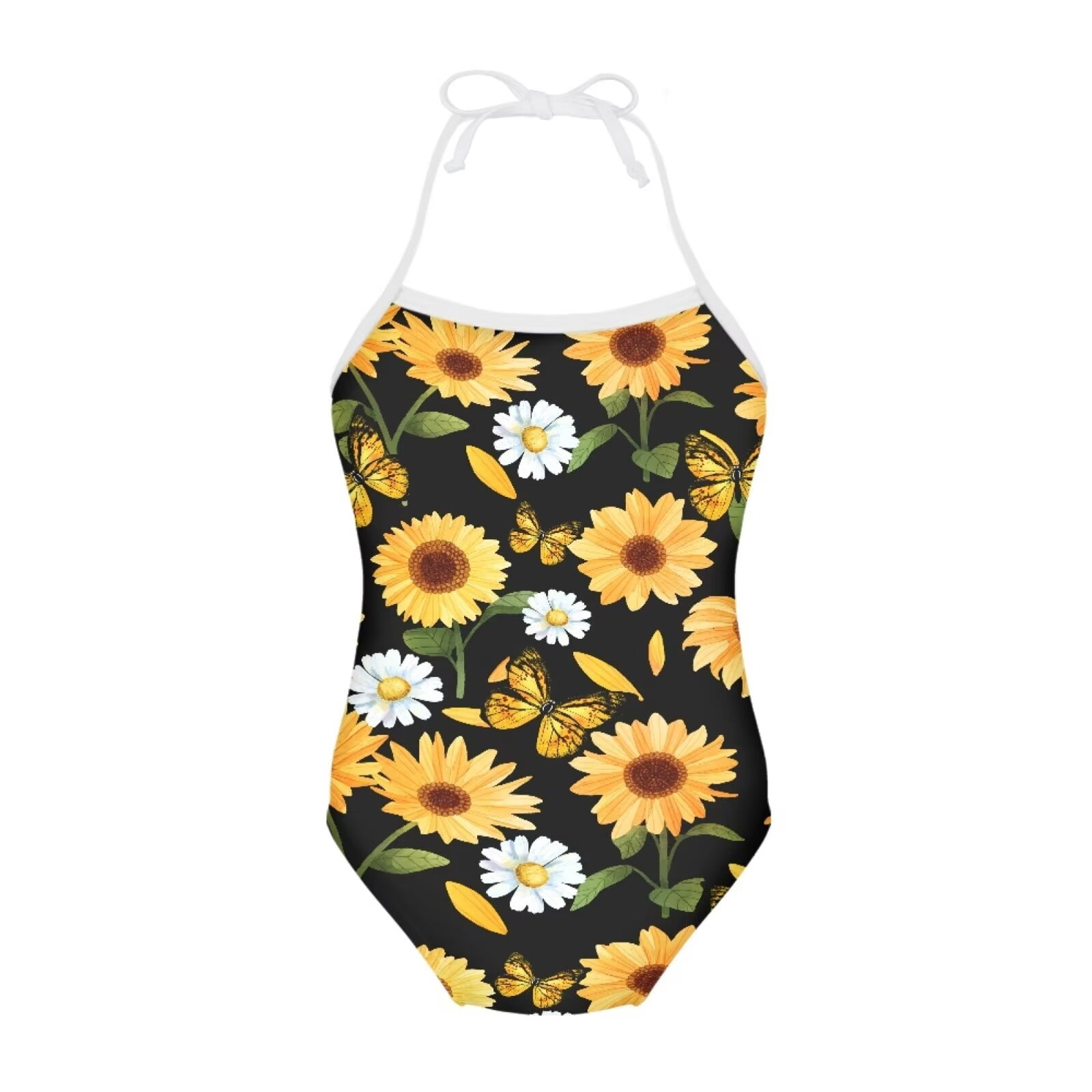 SEANATIVE Lace Up One Piece Swimsuit Tummy Control Leisure Girls ...