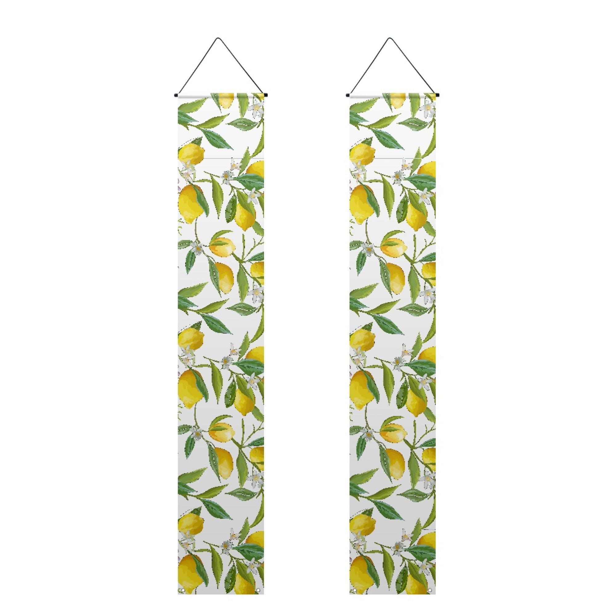 SEANATIVE Lemon Fruit Porch Banner Sign Holiday Banner for Front Door ...