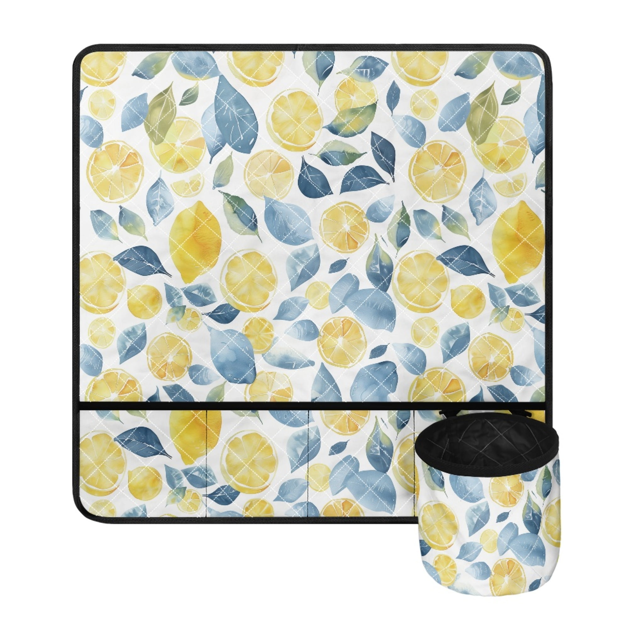 SEANATIVE Lemon Sewing Machine Pad with Storage Pocket Lightweight ...