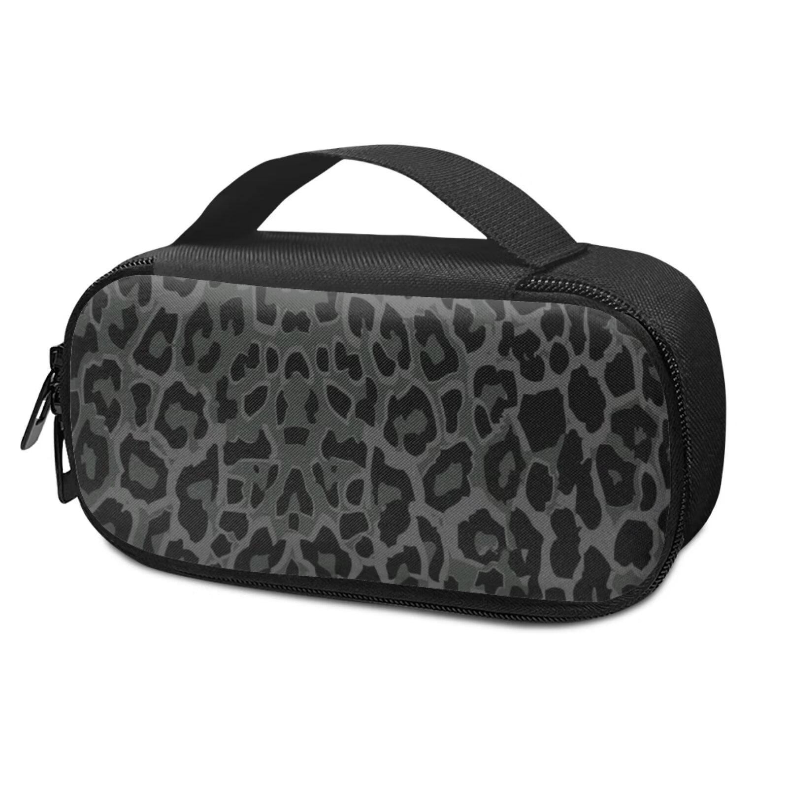 SEANATIVE Leopard Print Insulin Package Black Polyester Insulated ...