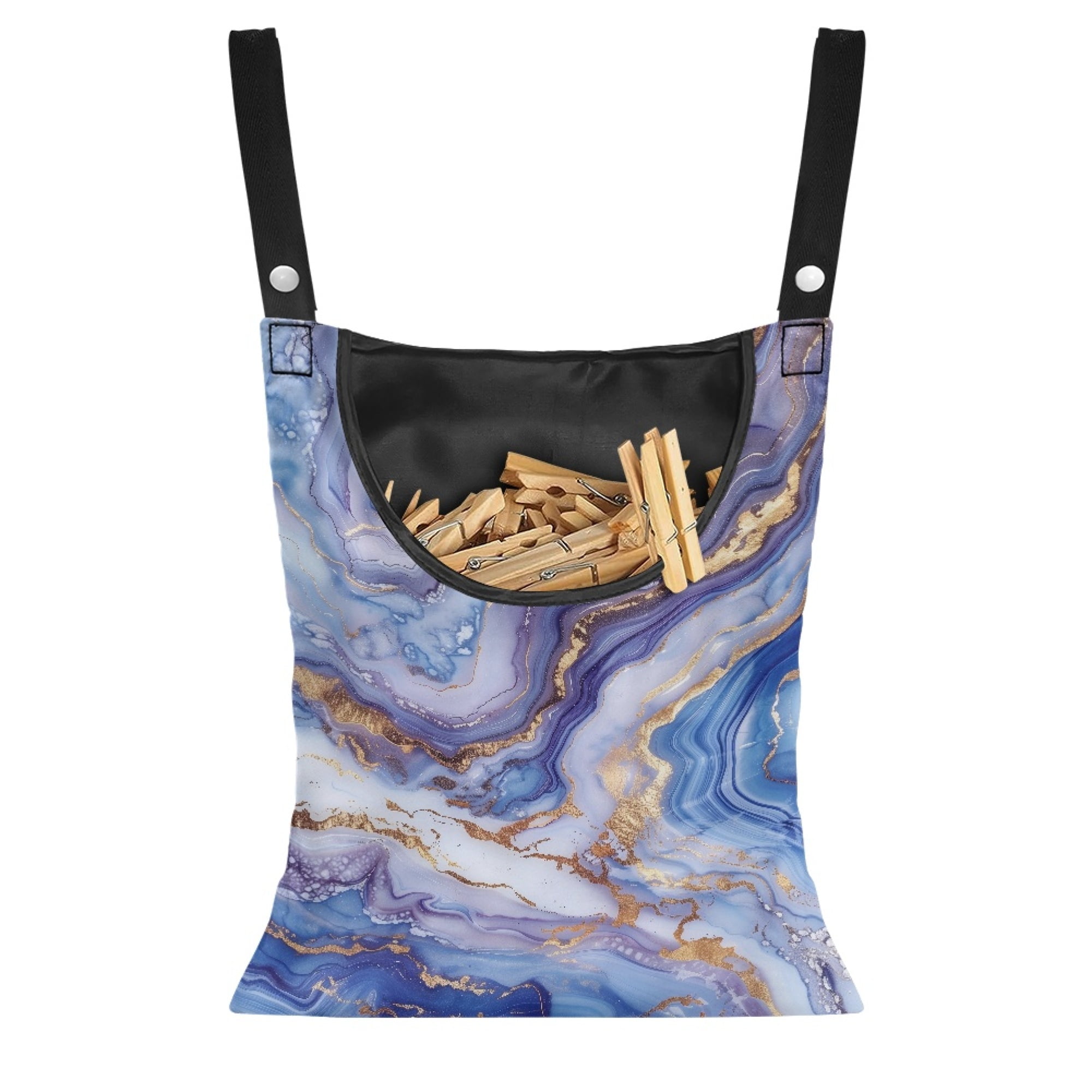 SEANATIVE Marble Stripes Clothespin Bags Space-Saving Clothespin ...
