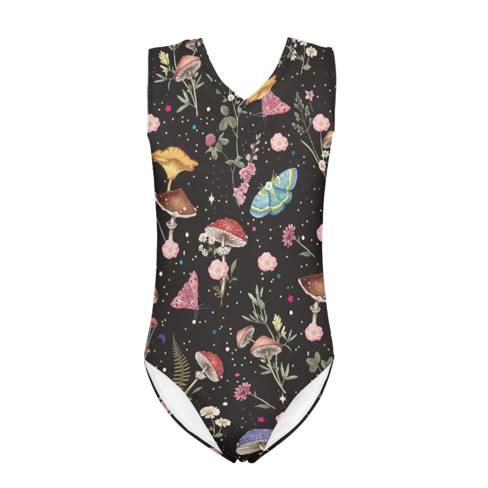 SEANATIVE Mushroom Bathing Suit One Piece Floral Butterfly Children ...