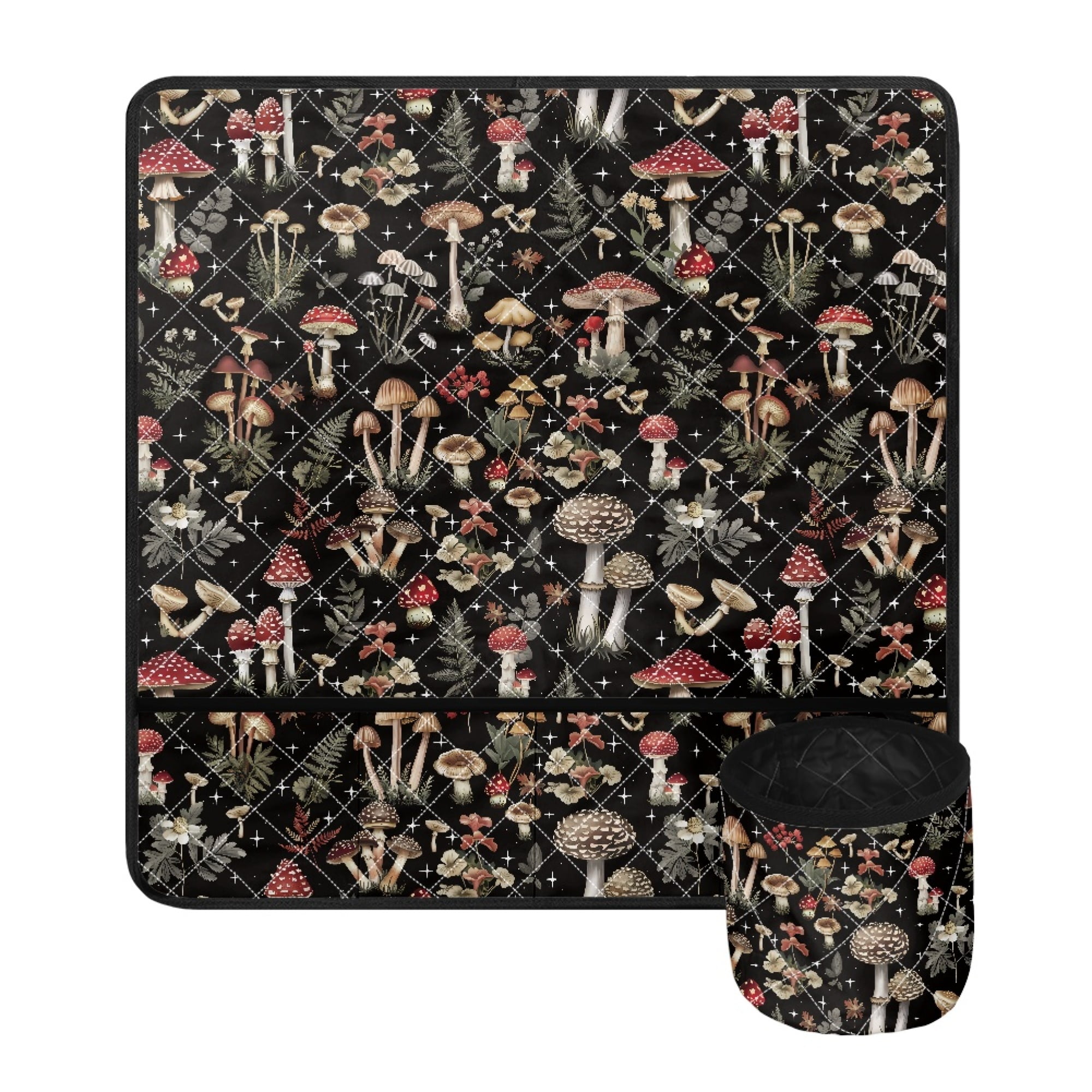 SEANATIVE Mushroom Forest Sewing Machine Dust Cover for Sewing Machine ...
