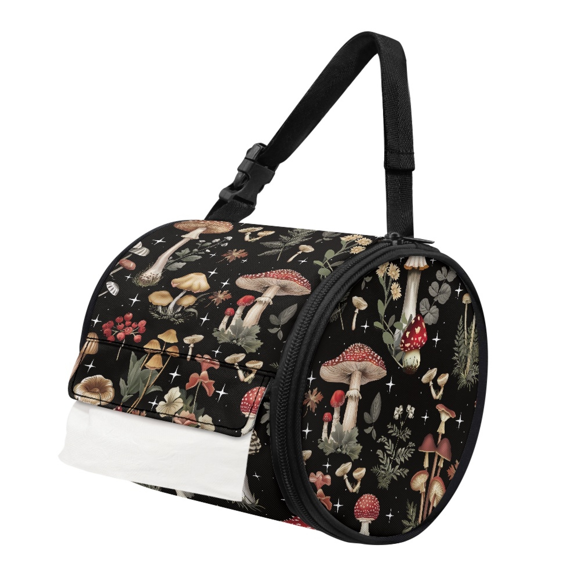 SEANATIVE Mushroom Plants Hanging Toilet Paper Holder Aesthetic Round ...