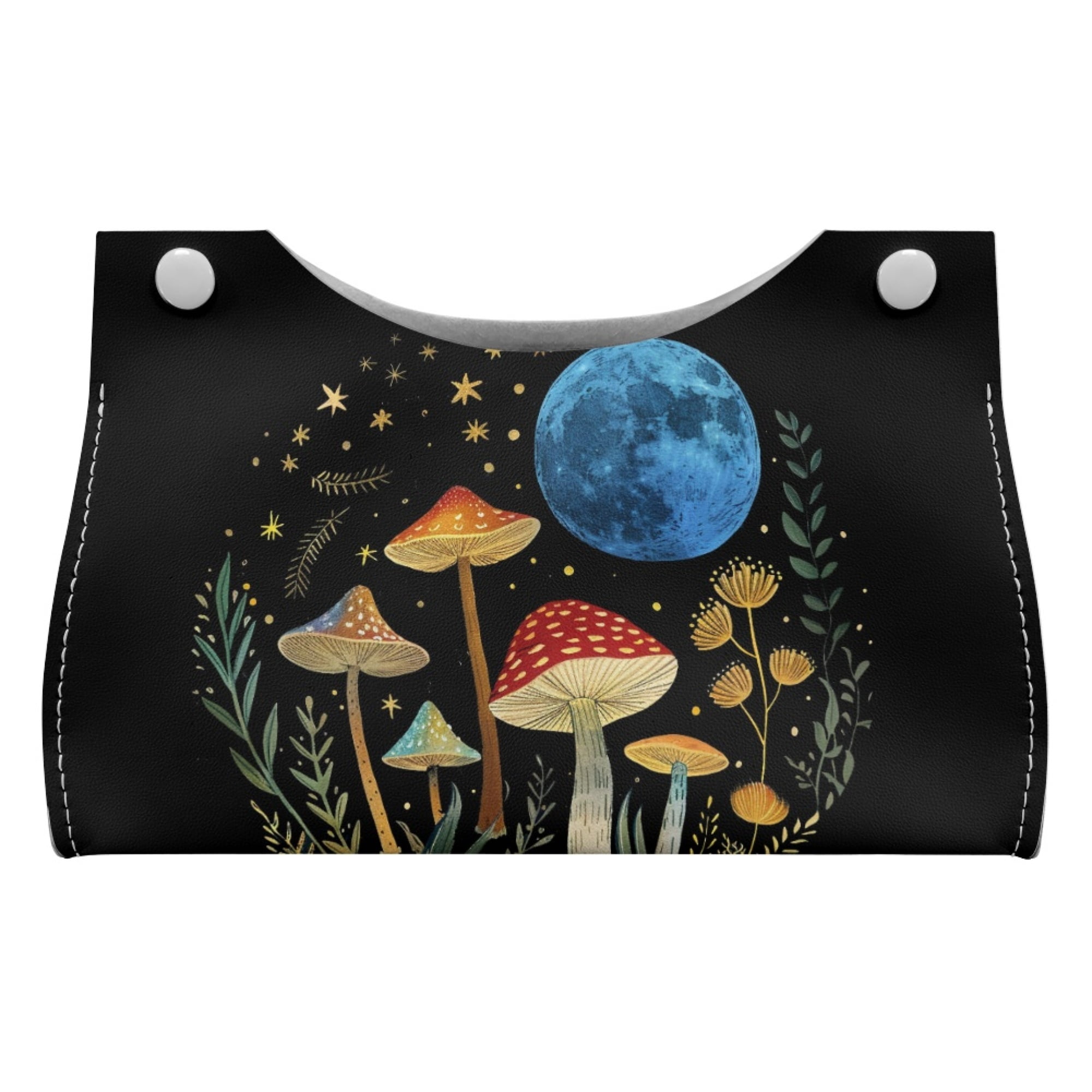 SEANATIVE Mushroom Tissue Box Cover Rectangle Tissue Box Cover, Moon ...