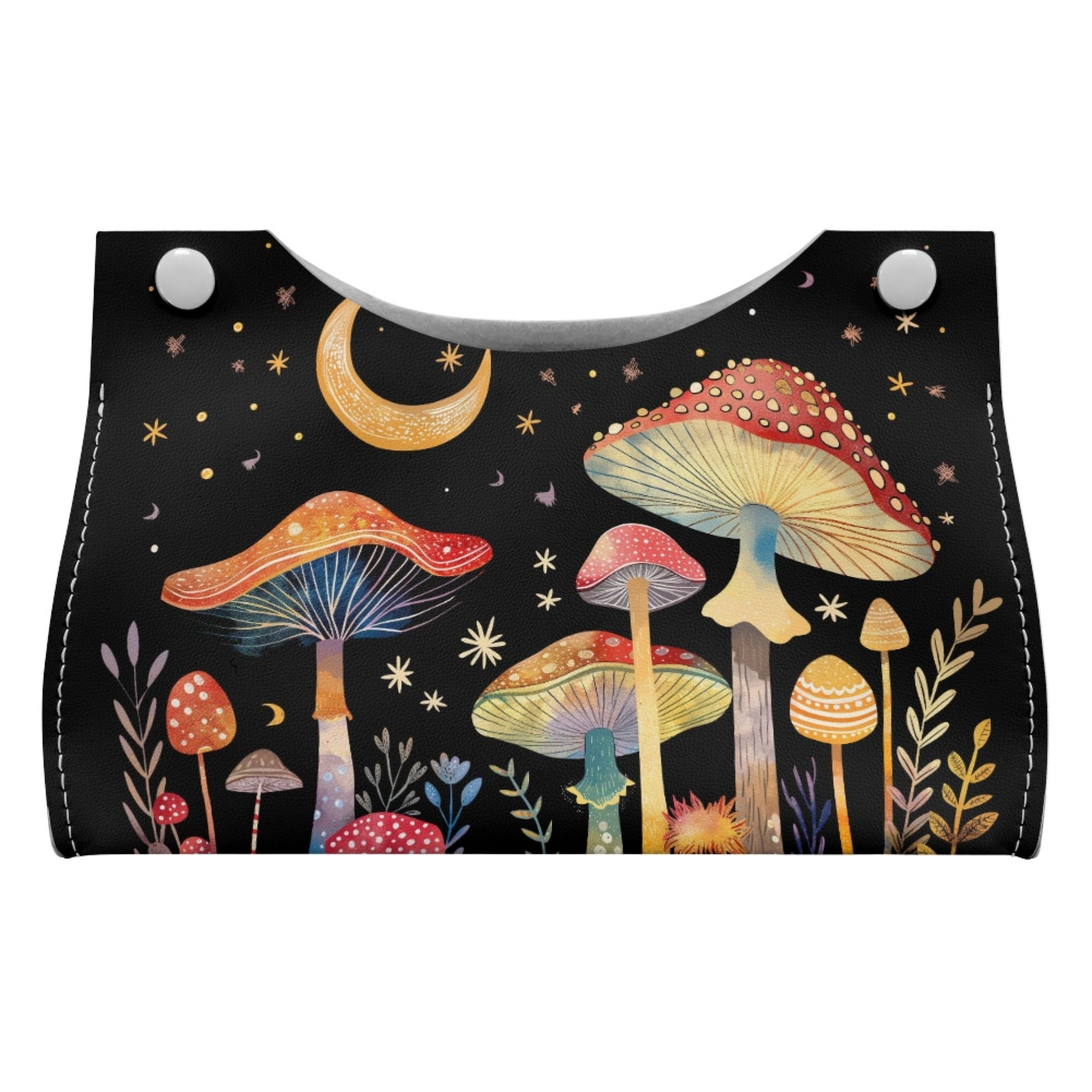 SEANATIVE Mushroom Tissue Box Cover Rectangle Tissue Box Holder for ...