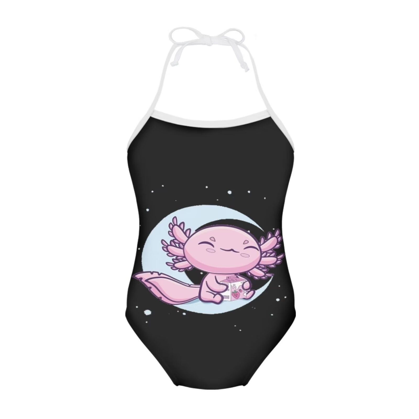 SEANATIVE One Piece Bathing Suit Size 7-8 Years Soft Moon Axolotl Kids ...