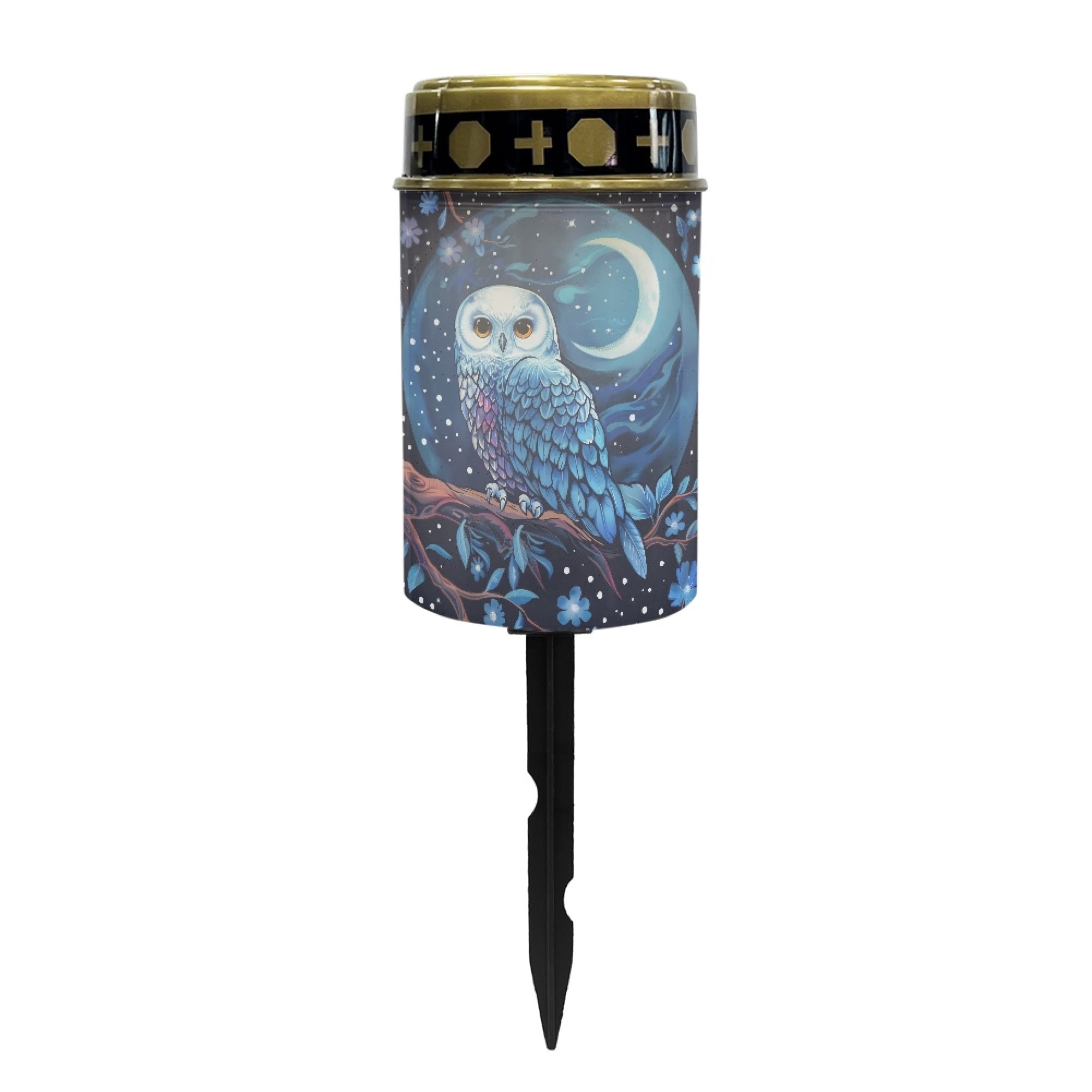 SEANATIVE Owl Grave Decorations for Cemetery Dad Solar Stake Lights for ...