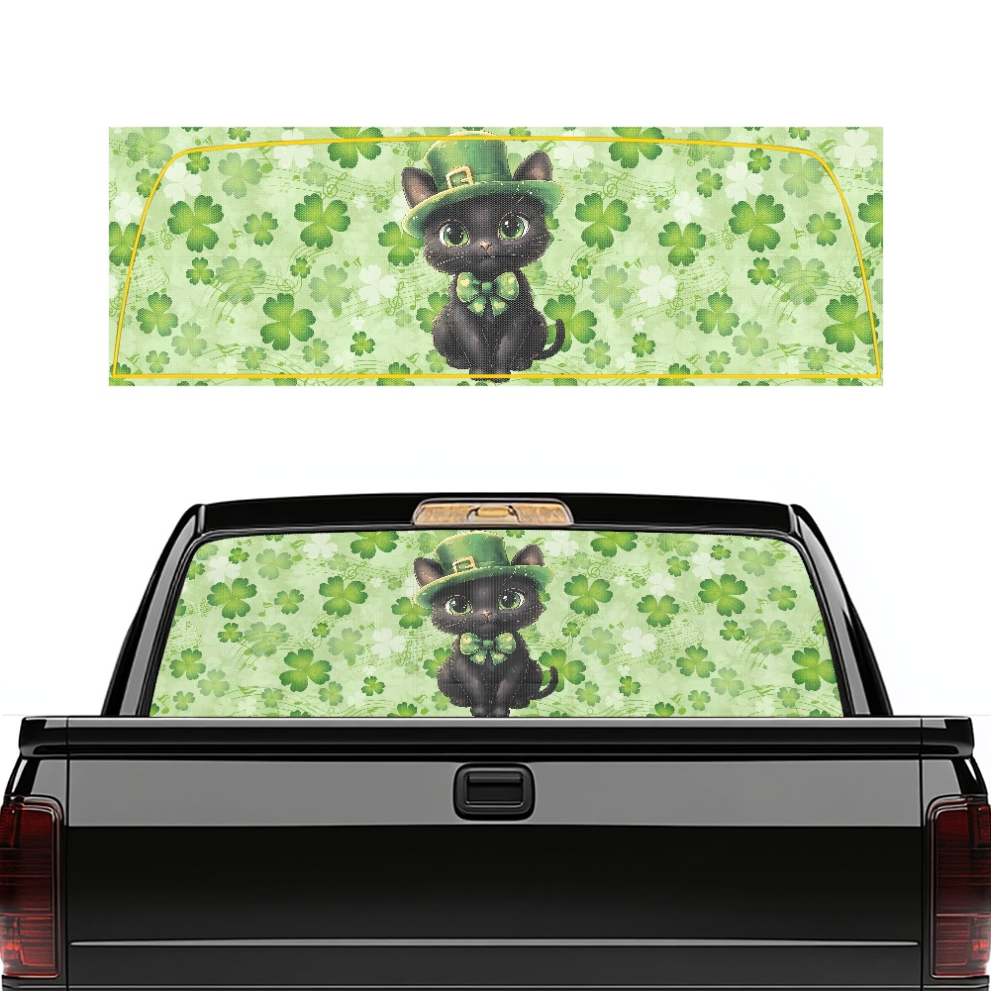 SEANATIVE Pickup Truck Rear Window Decal 66.9" x 22.4", Waterproof Car ...