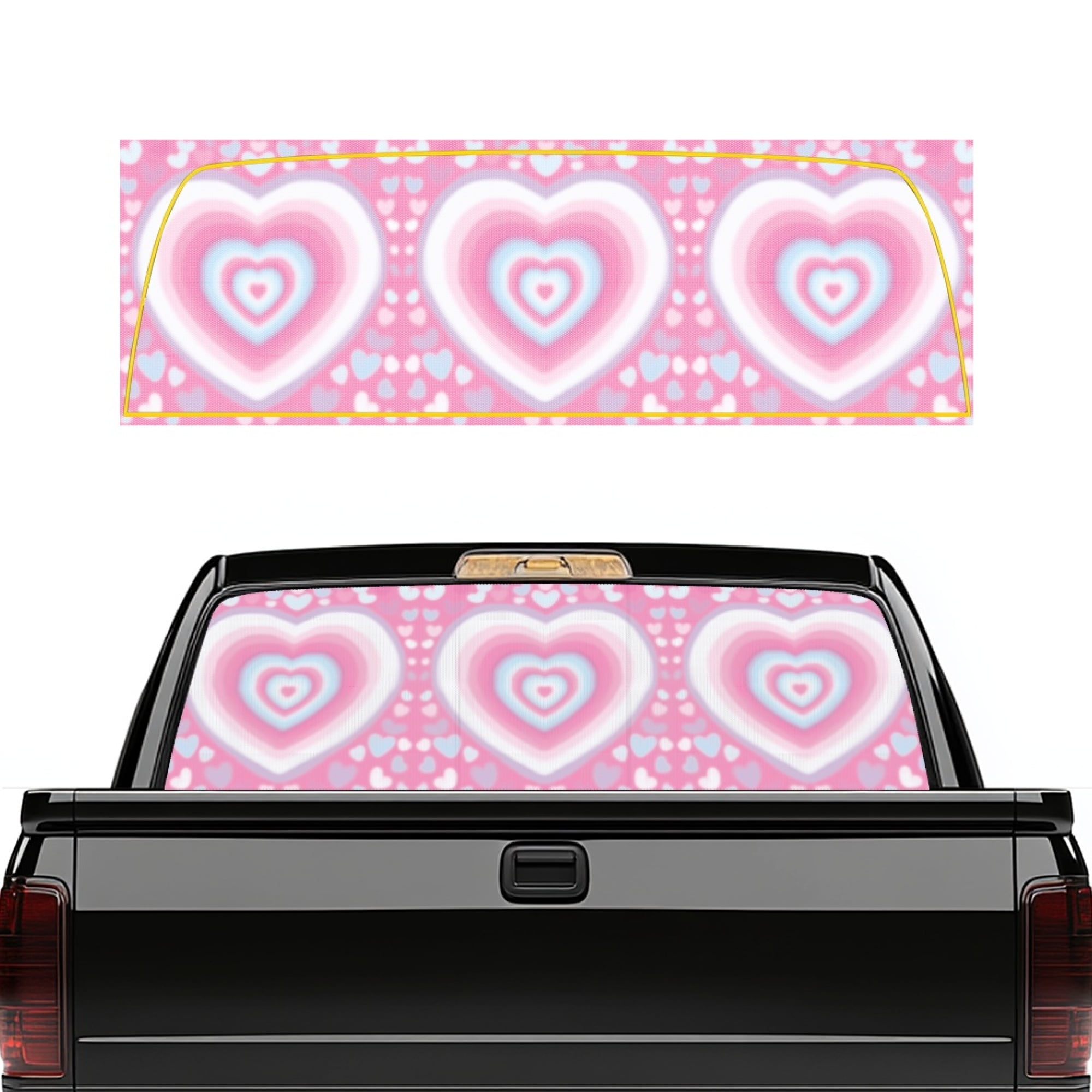 SEANATIVE Pickup Truck Rear Window Decal Universal Rear Window Decal ...