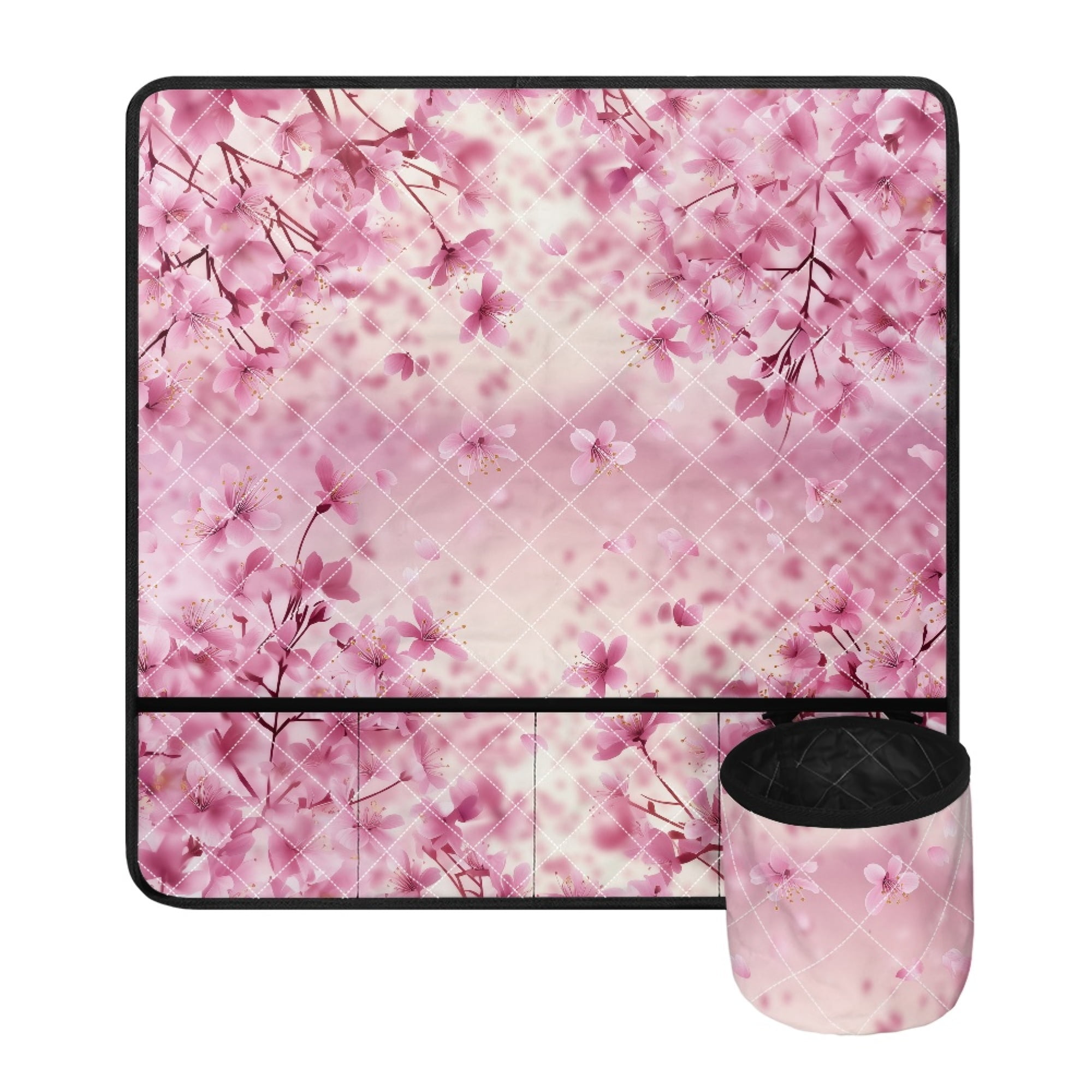 SEANATIVE Pink Cherry Blossom Sewing Machine Pad Organizer Aestheitc ...