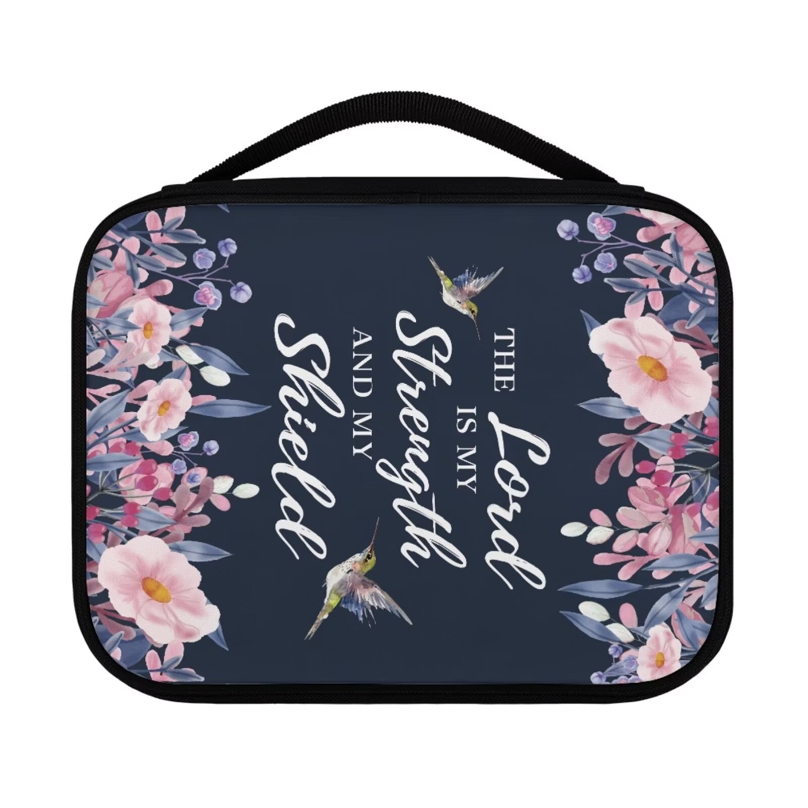 SEANATIVE Pink Christian Bible Cover Casual Floral Hummingbird Bible ...