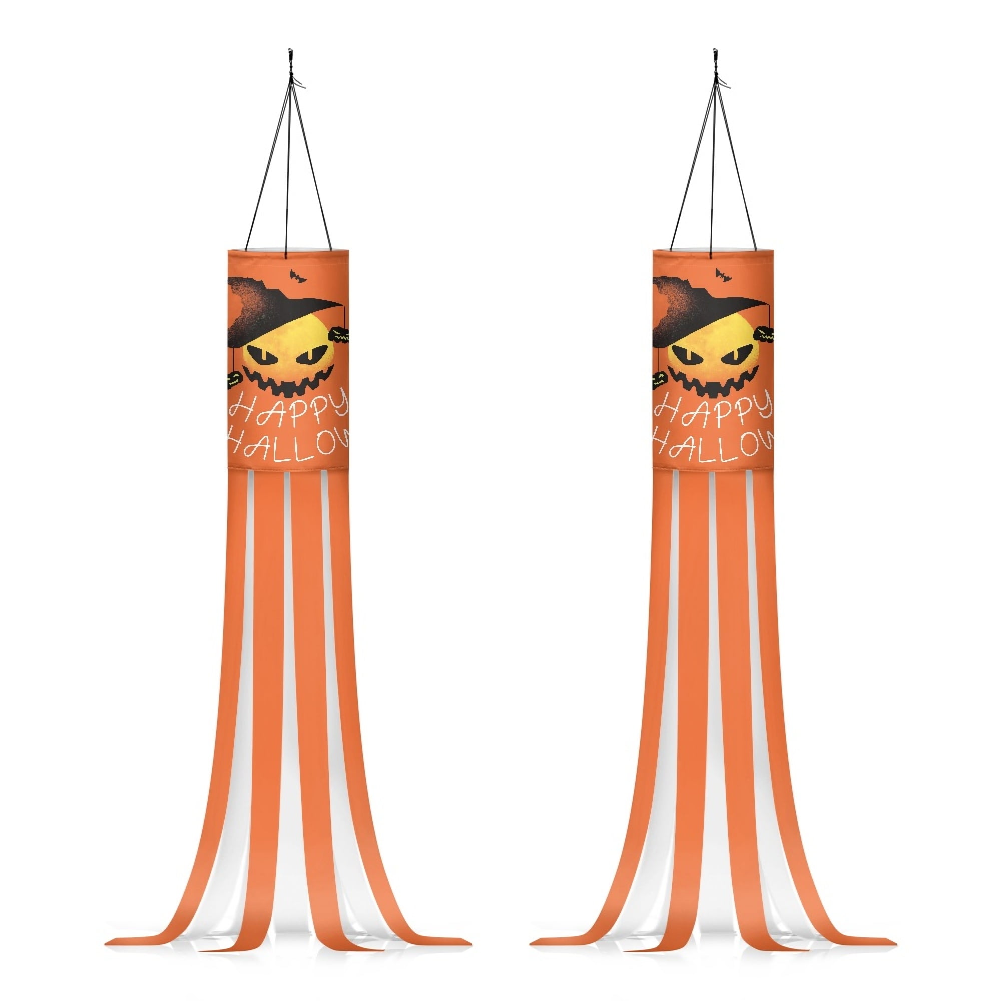SEANATIVE Pumpkin Ghost Windsock Quick-Drying Windsock for Home Yard ...