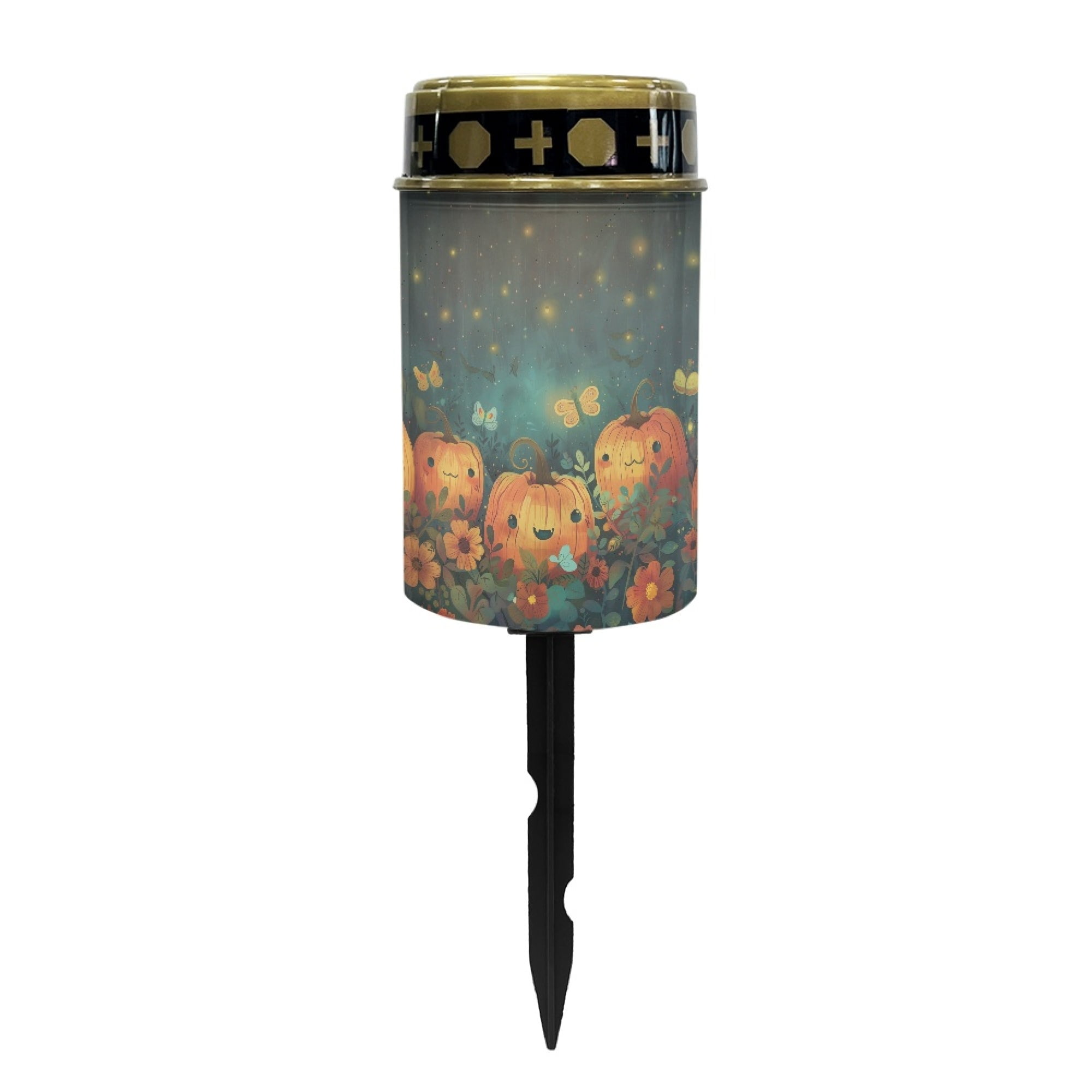 SEANATIVE Pumpkin Solar Memorial Lights for Graves Cemetery Solar ...