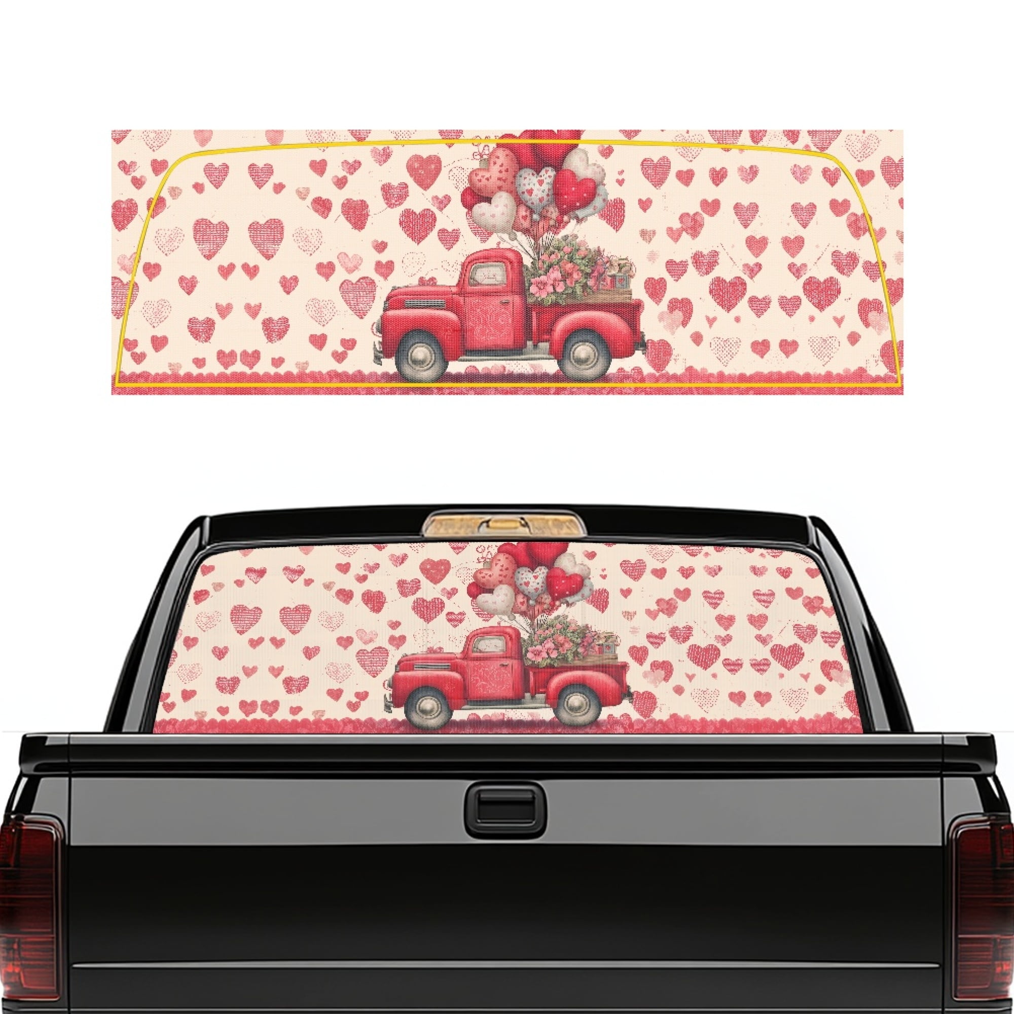 SEANATIVE Rear Window Decals for Trucks 66 x 22 Inch Pickup Back Window ...