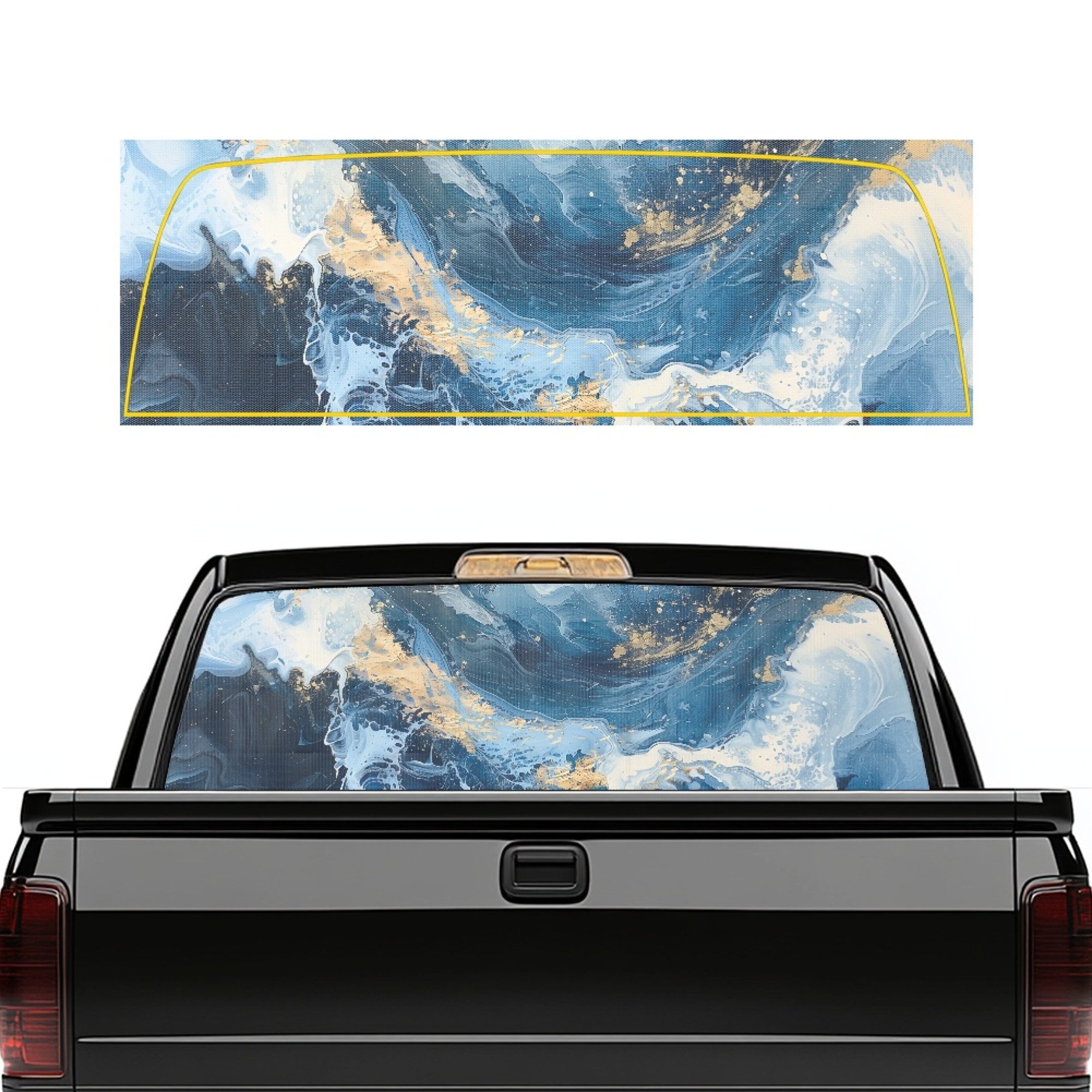 SEANATIVE Rear Window Decals for Trucks 66 x 22 Inch Pickup Back Window ...
