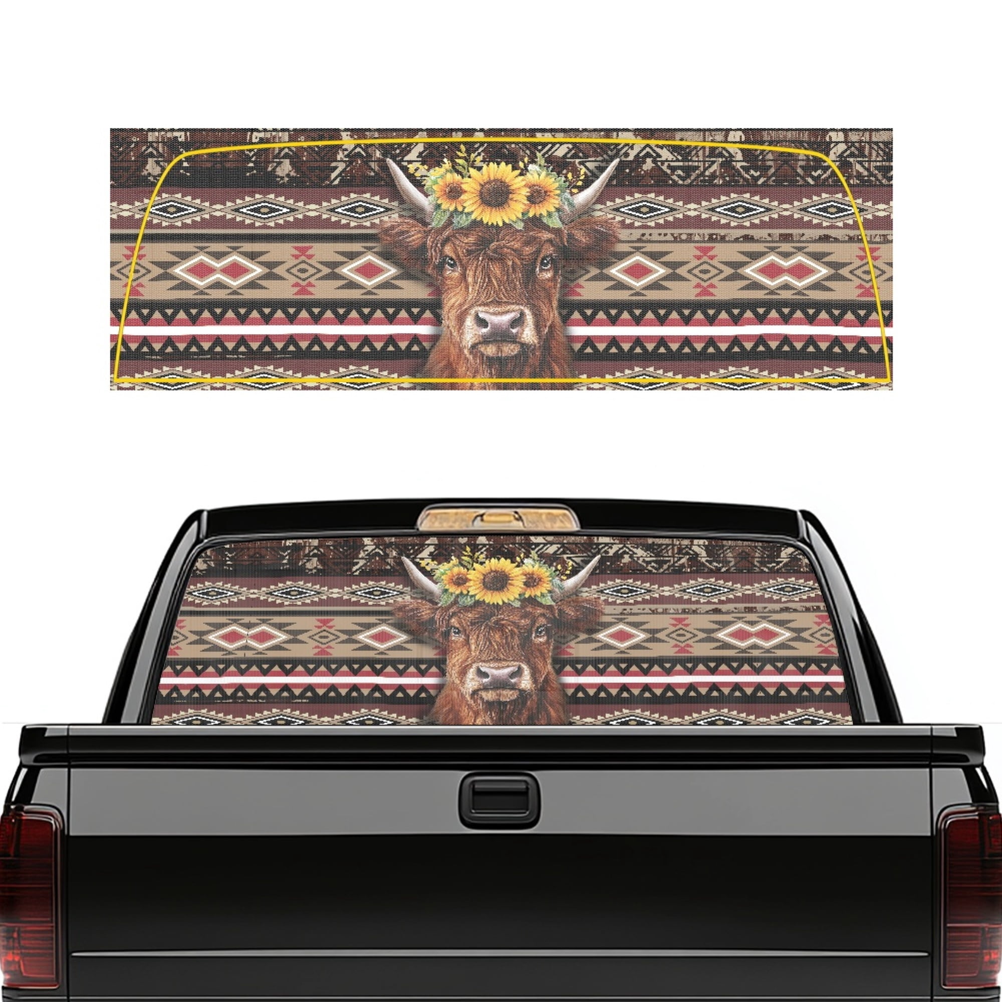 SEANATIVE Rear Window Decals for Trucks Full Back Window Decals Stain ...