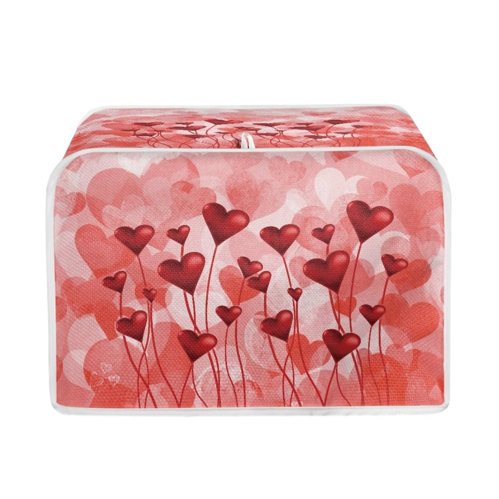 SEANATIVE Red Heart Balloon Toaster Covers Foldable Toaster Dust Covers ...