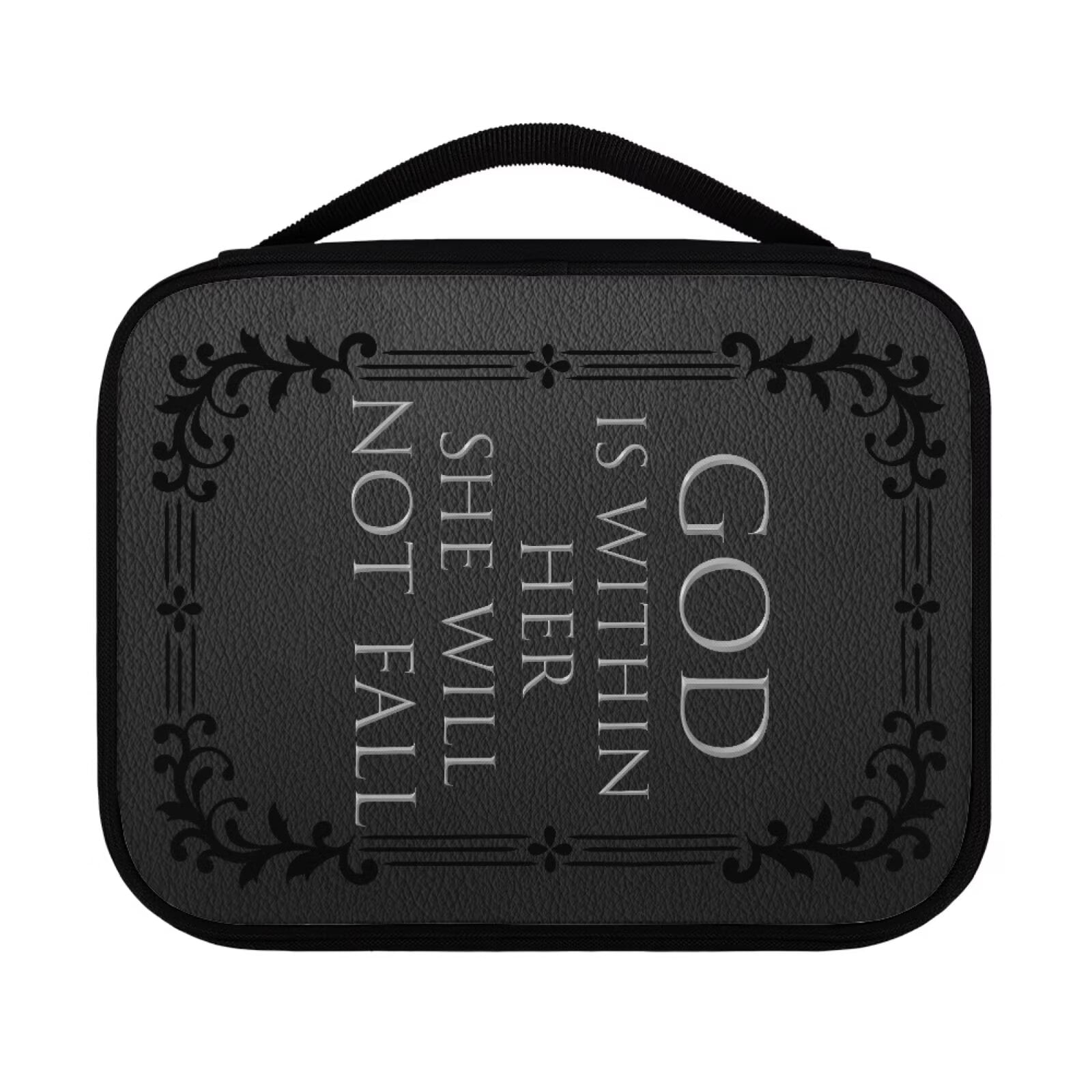 SEANATIVE Scriptures Print Bible Cover for Women Bible Case Bag Waterproof Large Capacity Bible ...