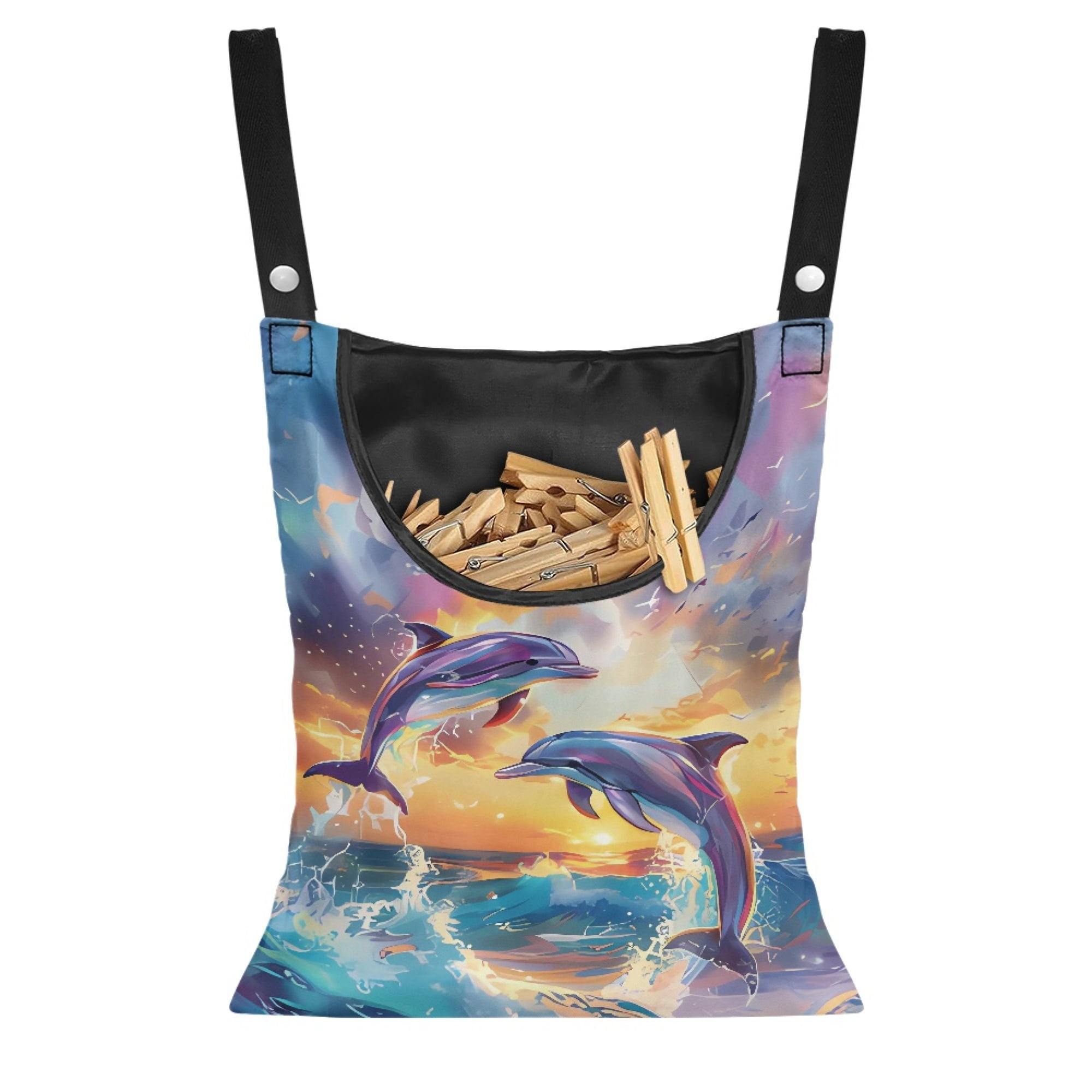 SEANATIVE Sea Dolphin Clothespin Organizer Bag Fashion Clothespin ...