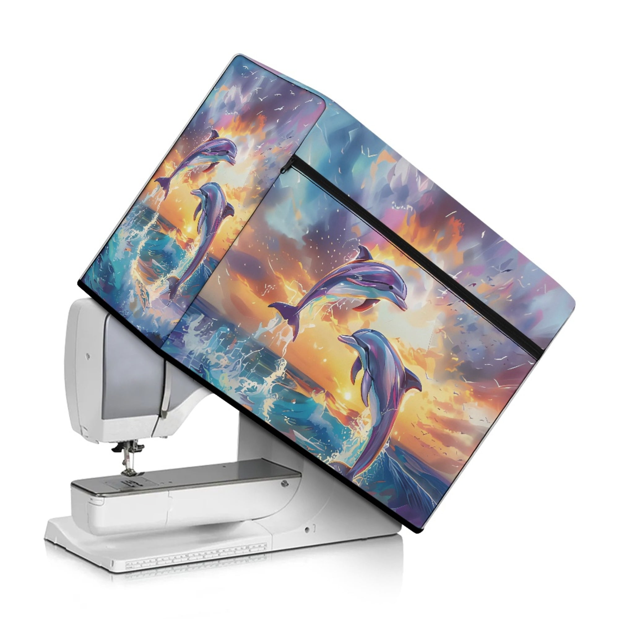 SEANATIVE Sea Dolphin Sewing Machine Cover Easy Storage Sewing Machine ...