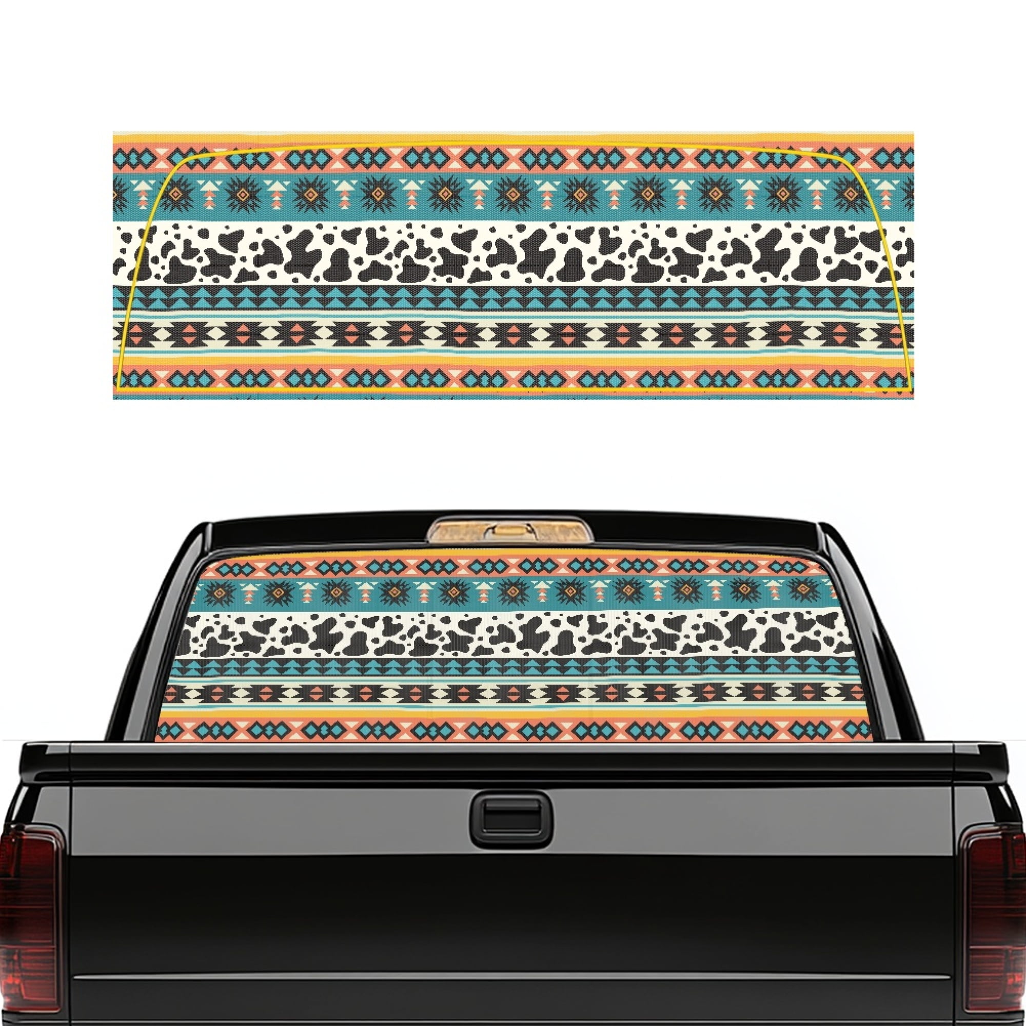 SEANATIVE See Through Window Decal for Truck Back Window Perforated ...