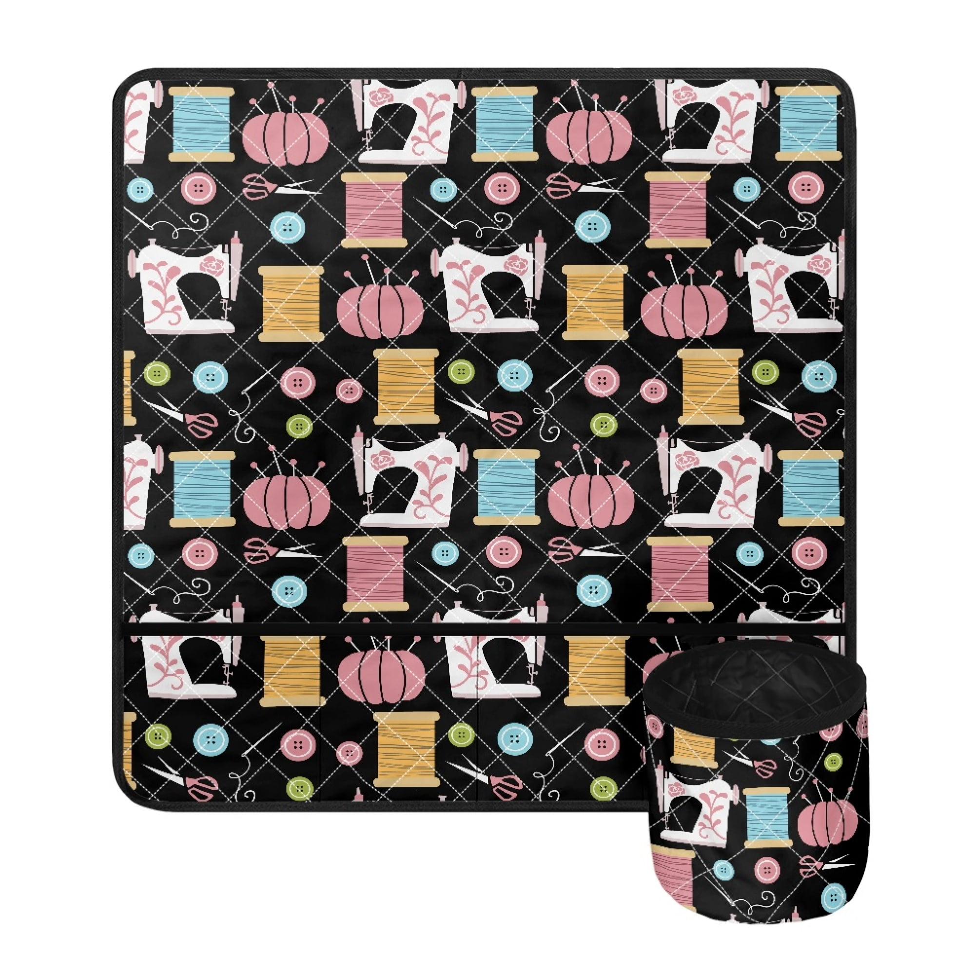 SEANATIVE Sewing Machine Print Sewing Machine Mat Sew Machine Mat Dust ...