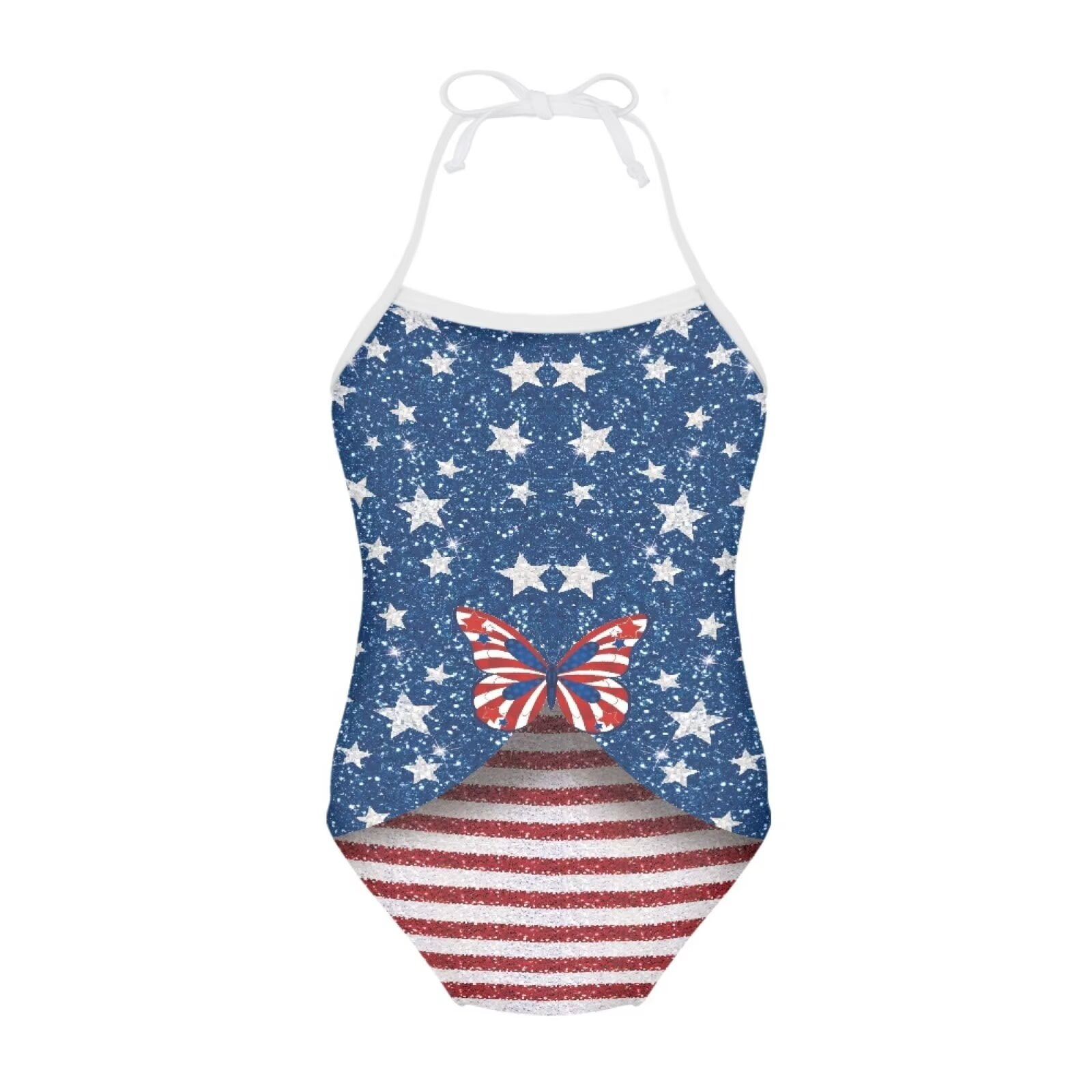 SEANATIVE Size 3-4 Girls Swimwear Bikini Quick Dry One-Piece Swimsuit ...