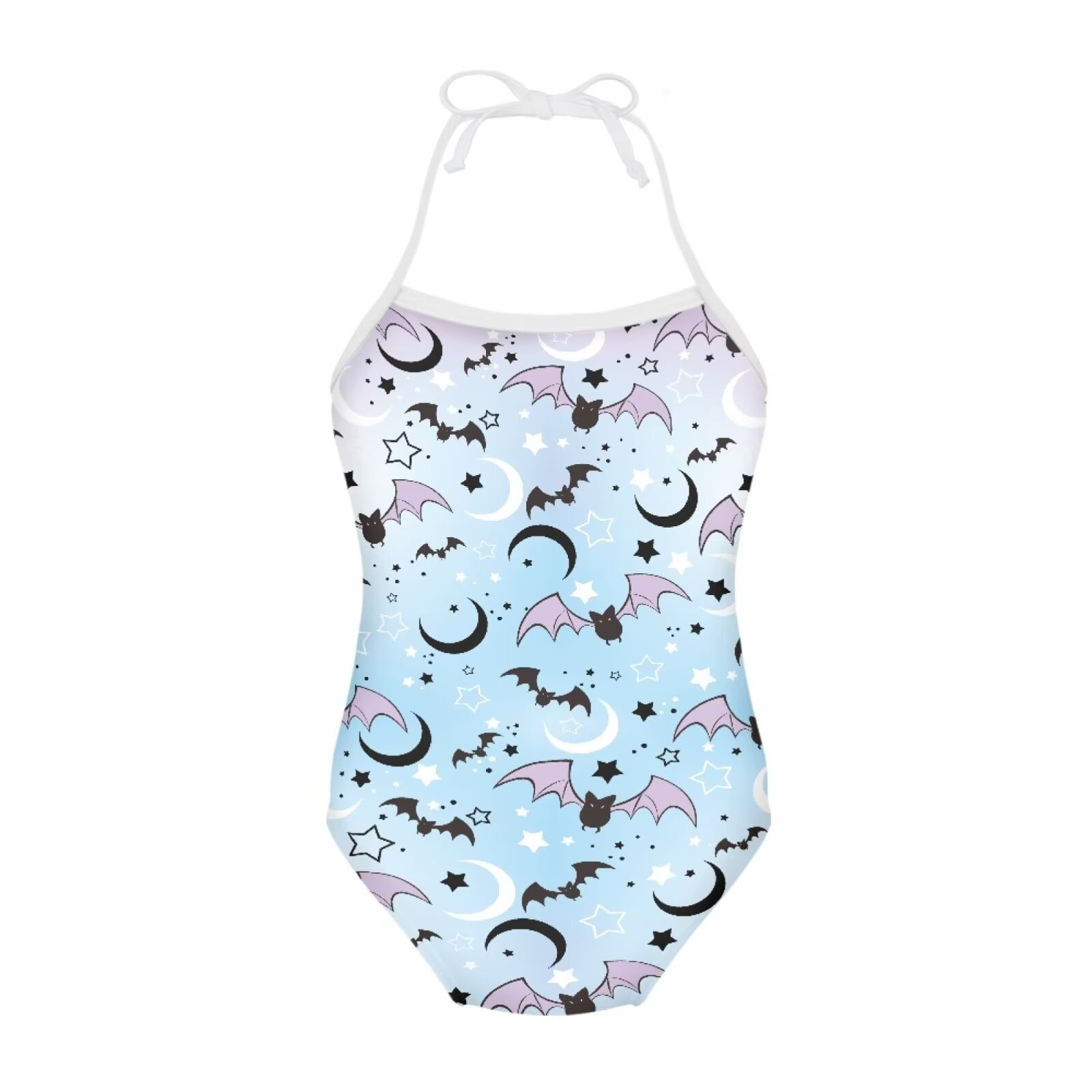 SEANATIVE Size 7-8 T One Piece Bathing Suit Casual Hippie Bats Star ...