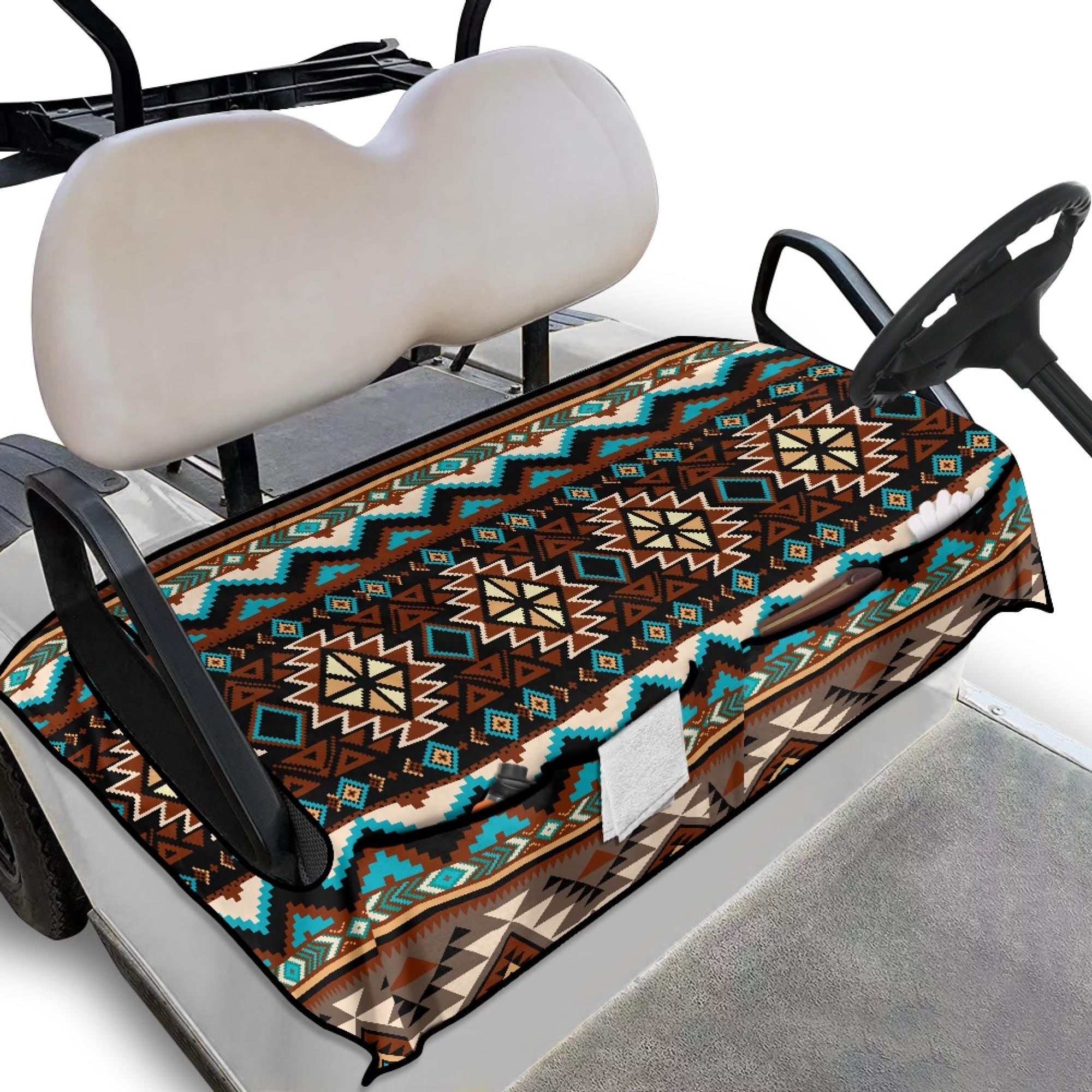 SEANATIVE Southwest Aztec Golf Cart Seat Covers for Club CarUniversal ...