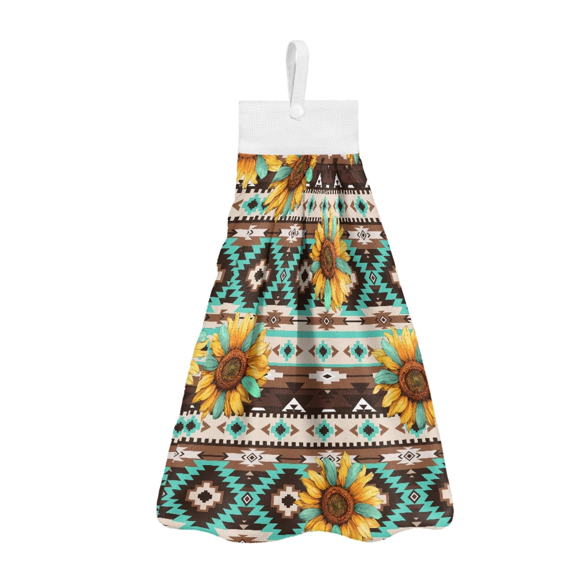 SEANATIVE Southwest Aztec Hand Towels for Bathroom Set of 2 Sunflower ...