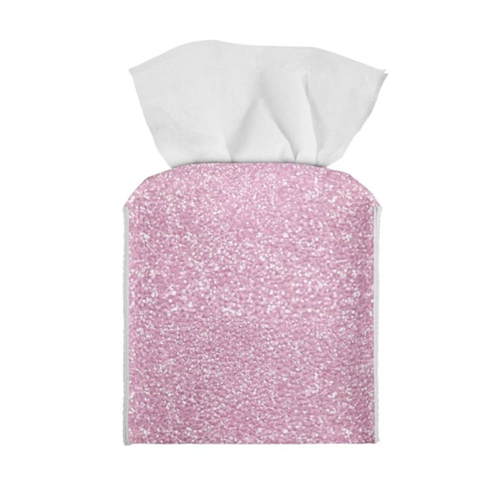 SEANATIVE Square Tissue Box Holder Portable PU Leather Tissue Box Cover ...