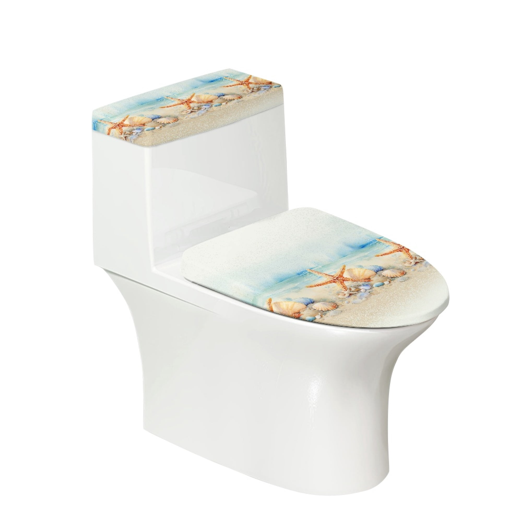 SEANATIVE Starfish Toilet Lid Covers for Bathroom Set Toilet Lid Dust ...