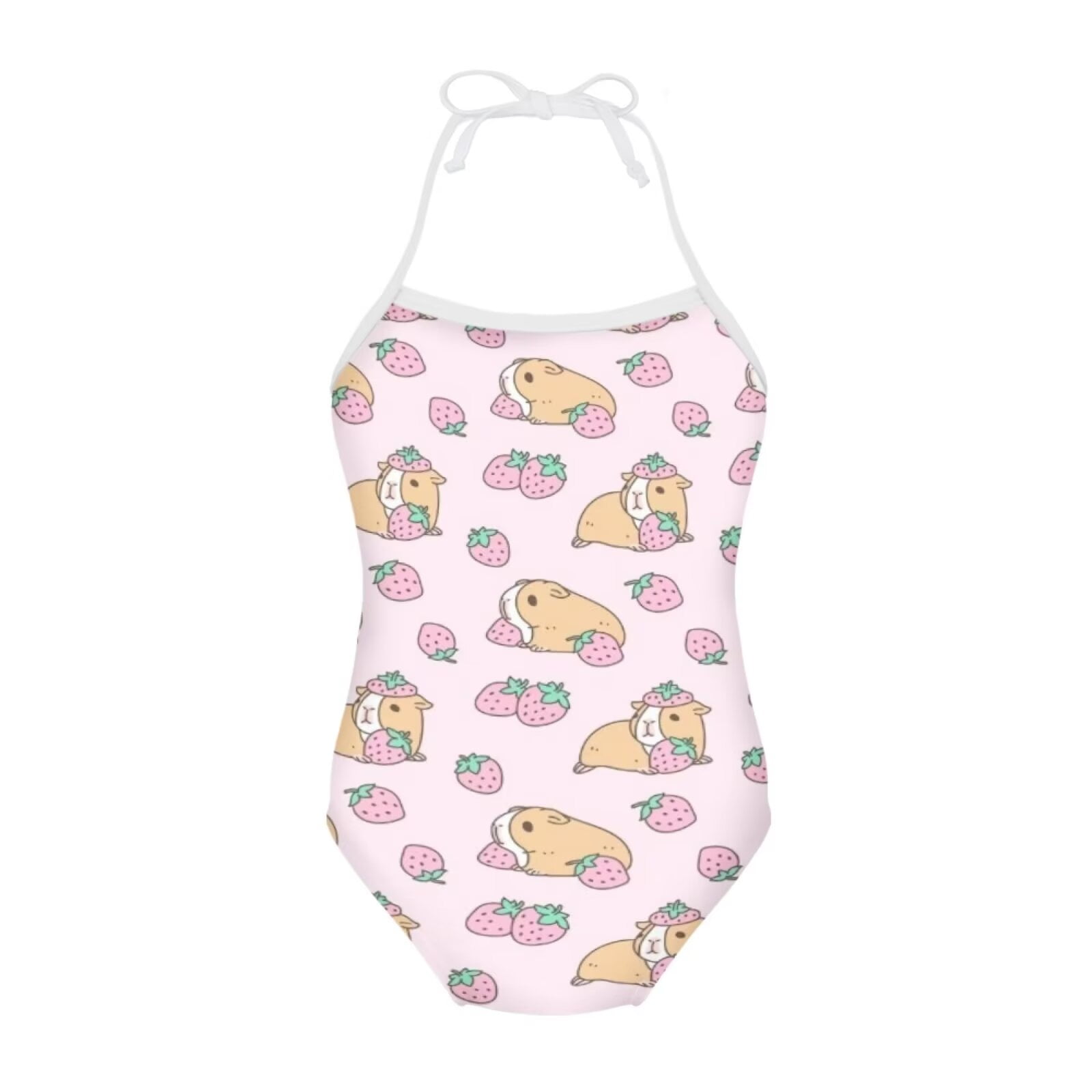 SEANATIVE Strawberry Cavy One Piece Bathing Suit Breathable Girls' One ...