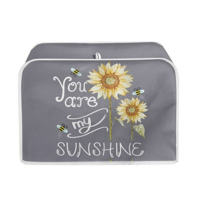 SEANATIVE Sunflower Bees Toaster Cover Foldable 2 Slice Wide Slot ...