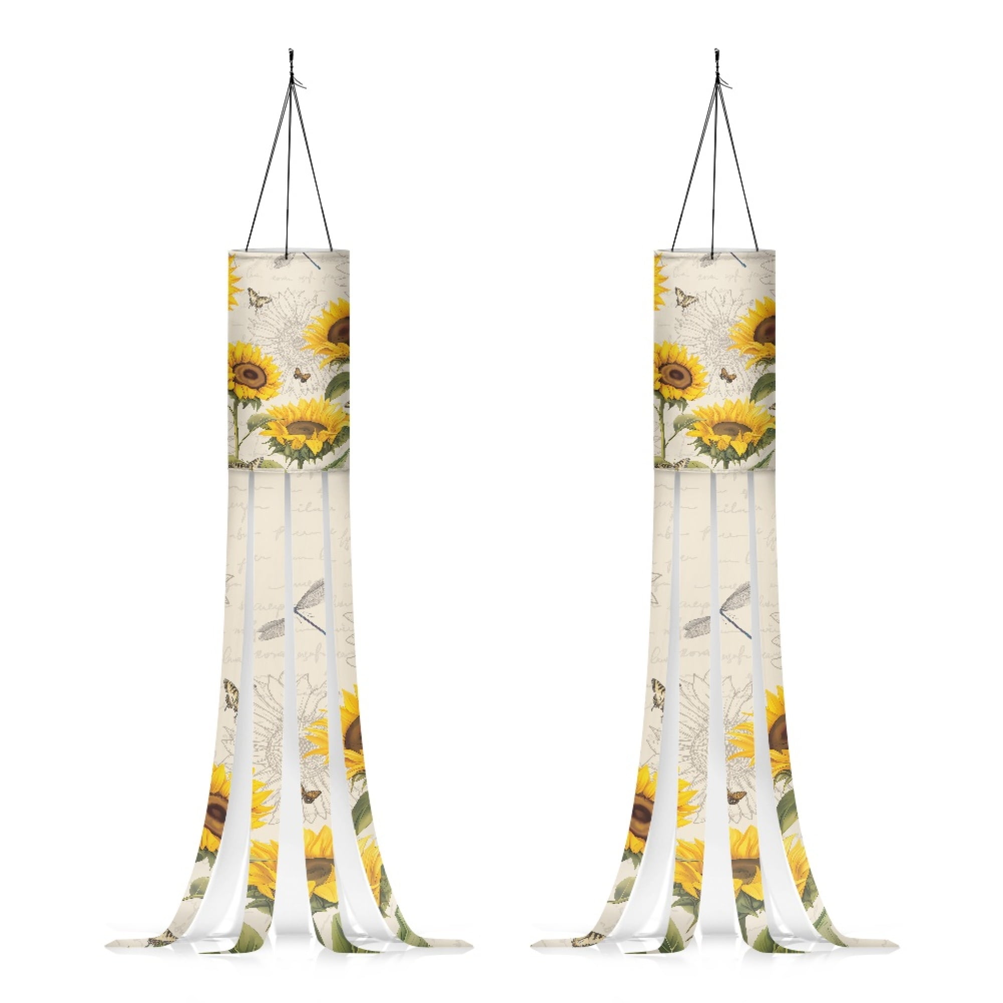 SEANATIVE Sunflower Butterfly Windsocks Hanging Windsock Autumn ...