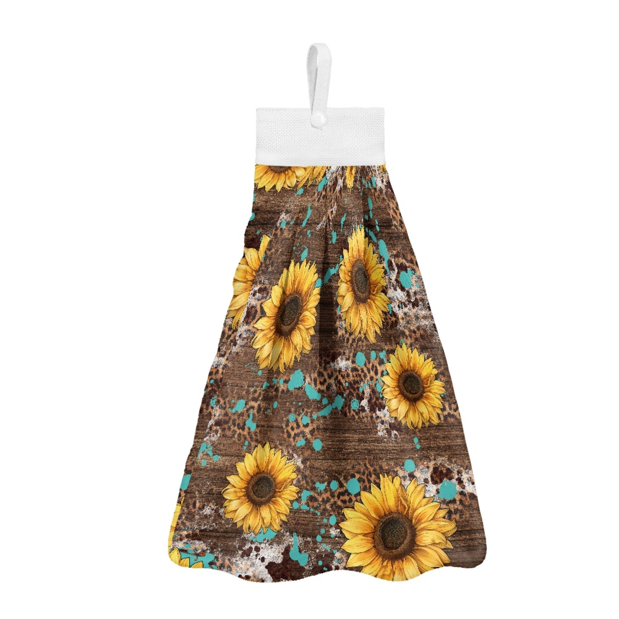 SEANATIVE Sunflower Hand Towels for Bathroom Set of 2 Board Print ...