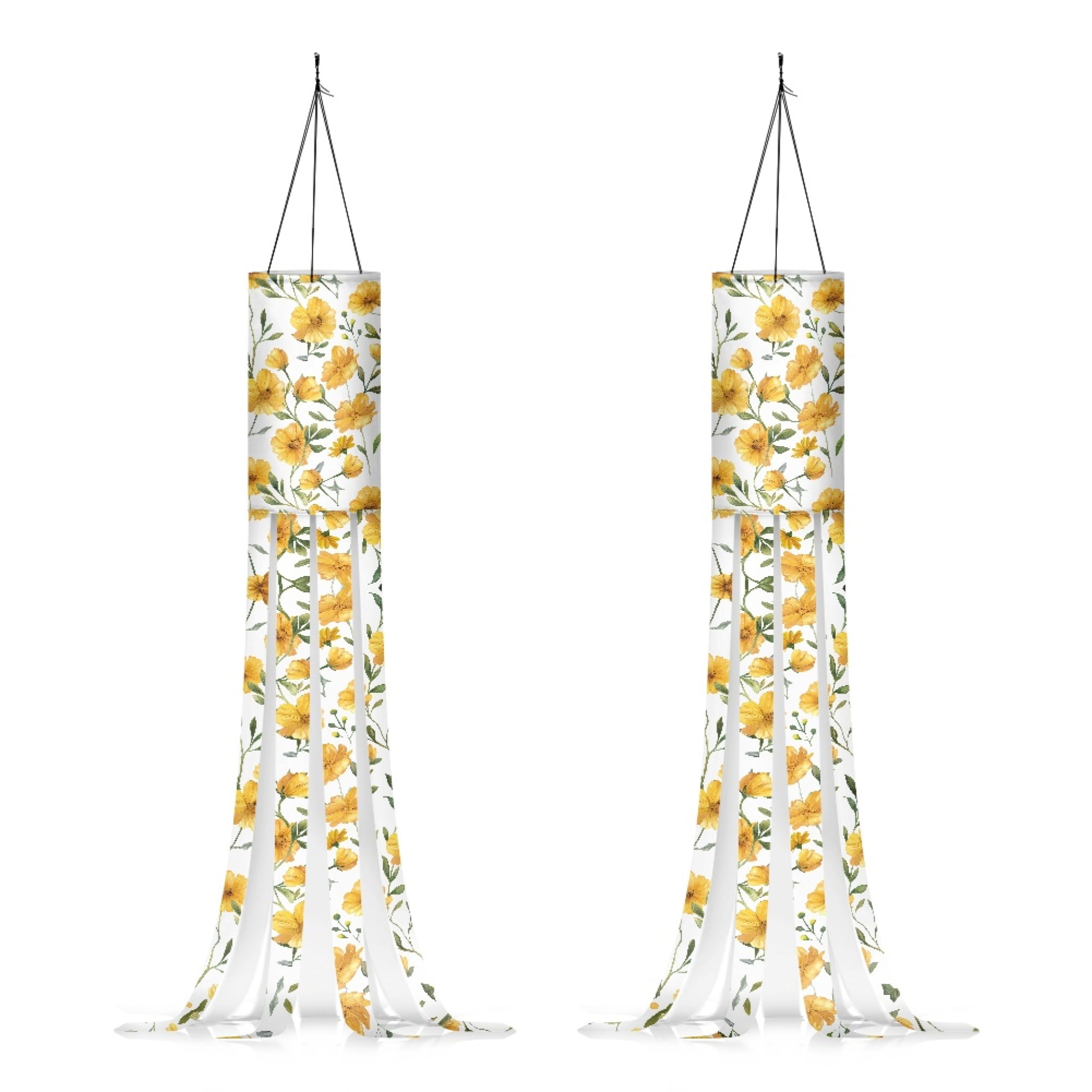 SEANATIVE Sunflower Windsocks 2 Pack Handing 40 Inch Windsock Aesthetic ...