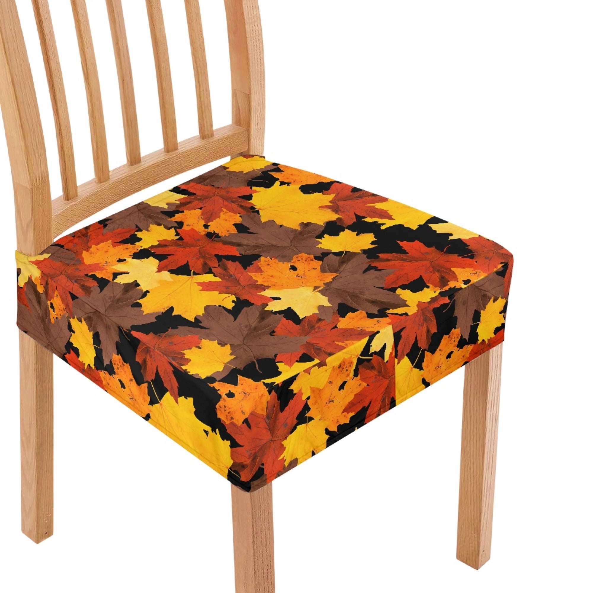 SEANATIVE Thanksgiving Dining Chair Covers Set of 6 Maple Leaves Chairs ...