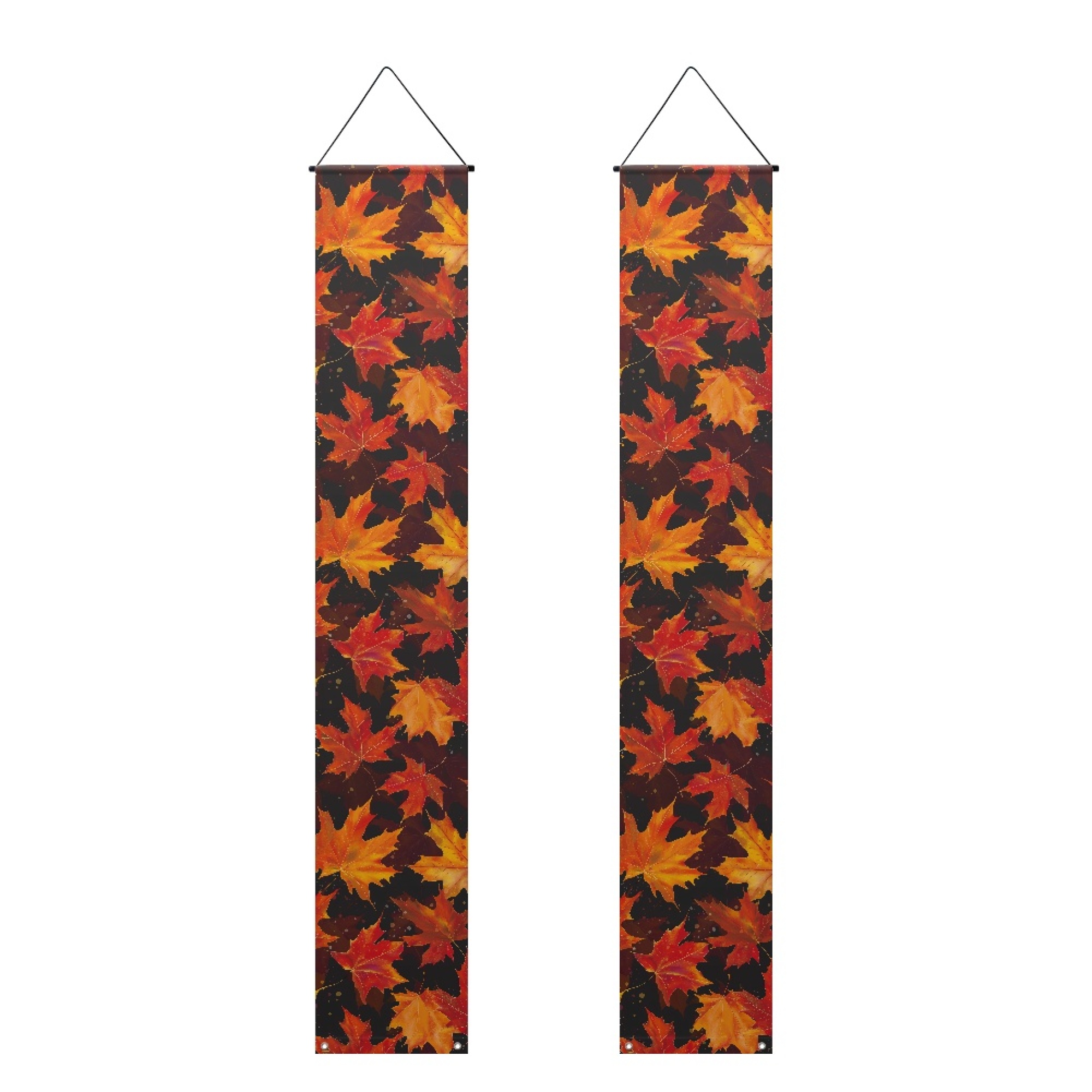 SEANATIVE Thanksgiving Porch Banners Fall Maple Leaves Party Hanging ...