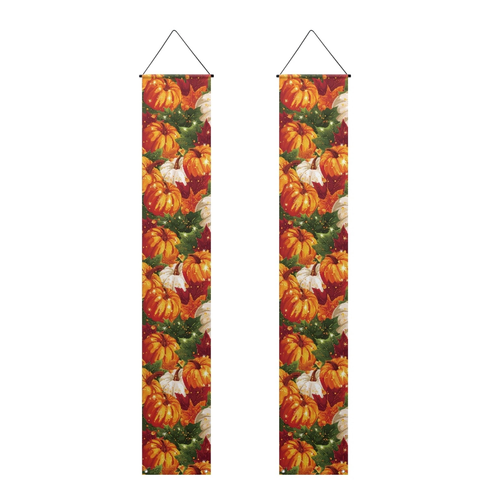 SEANATIVE Thanksgiving Porch Banners Fall Pumpkin Party Hanging Banners ...